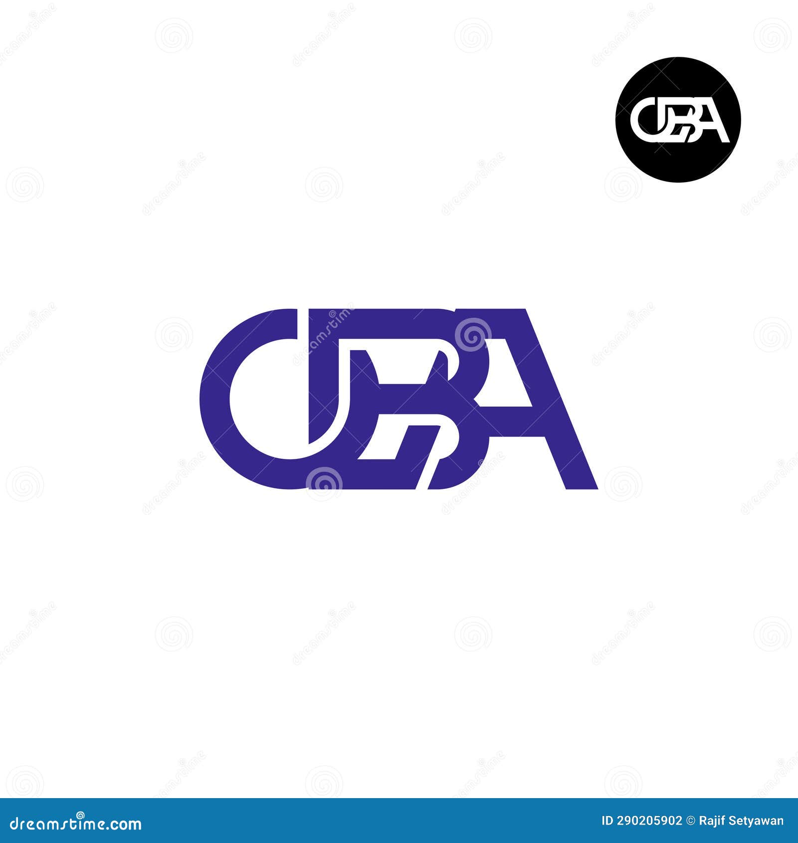 Letter OBA Monogram Logo Design Vector Illustration | CartoonDealer.com ...