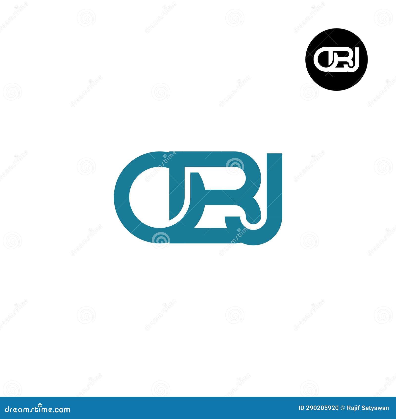 Letter OBJ Monogram Logo Design Vector Illustration | CartoonDealer.com #290205920