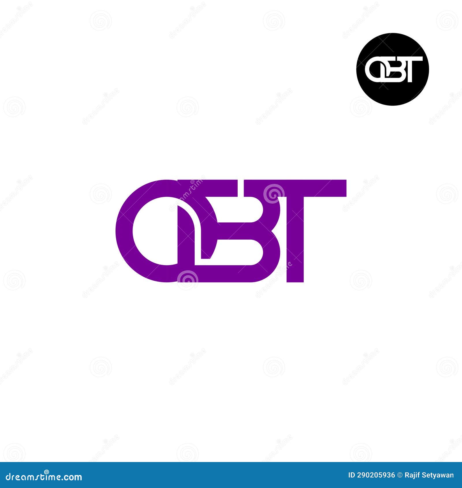 Letter OBT Monogram Logo Design Stock Vector - Illustration of ...