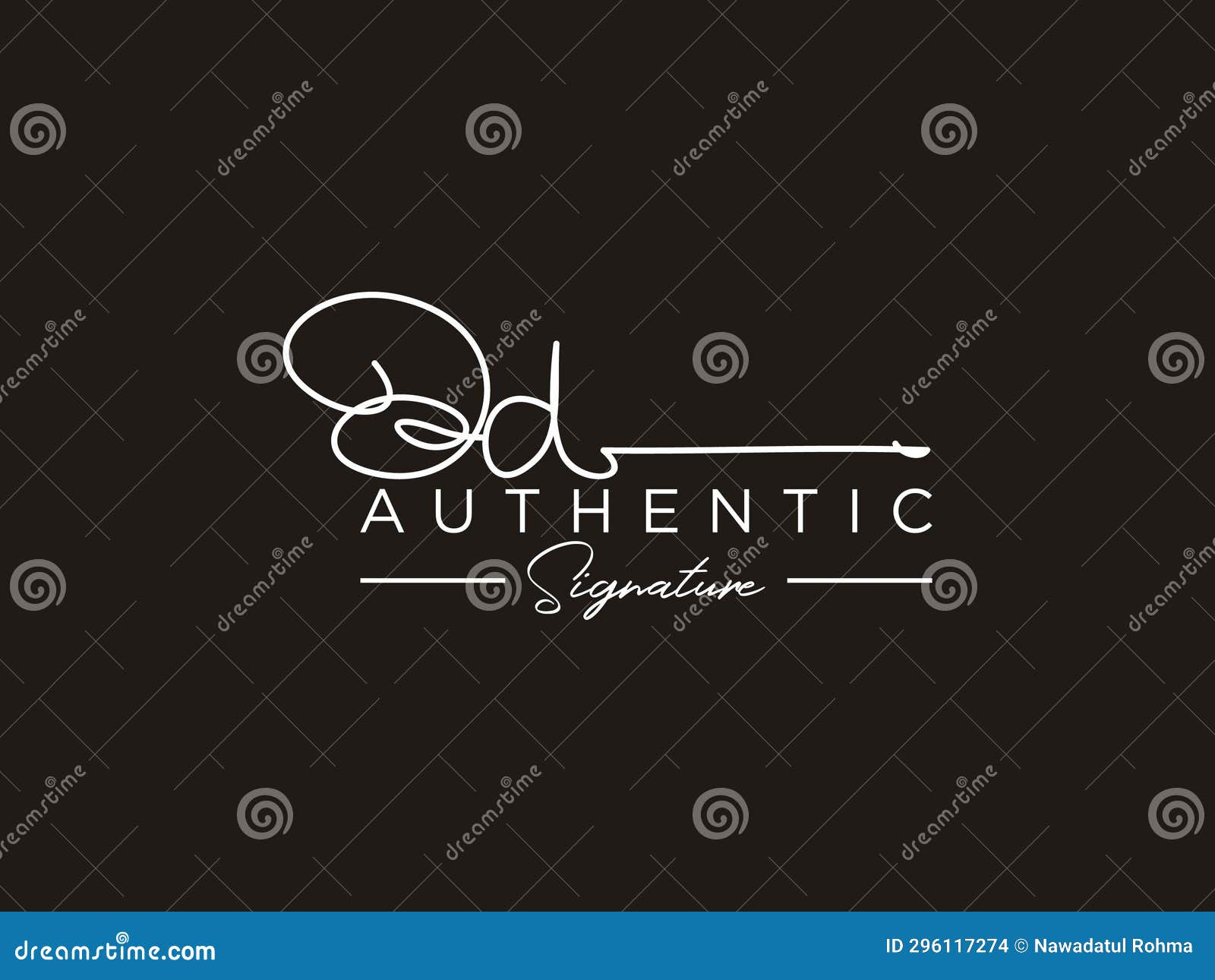 Letter OD Signature Logo Template Vector Stock Vector - Illustration of ...