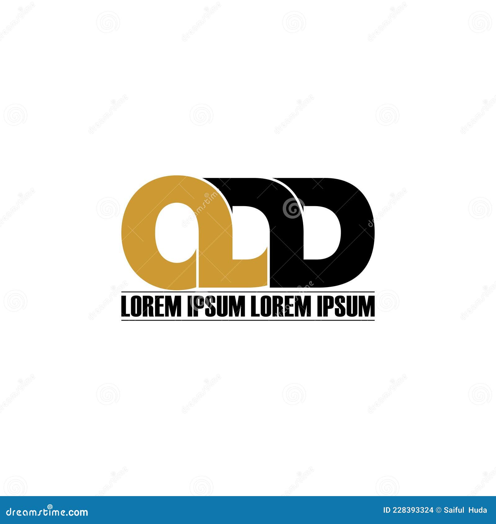 Letter ODD Simple Monogram Logo Icon Design. Stock Vector ...