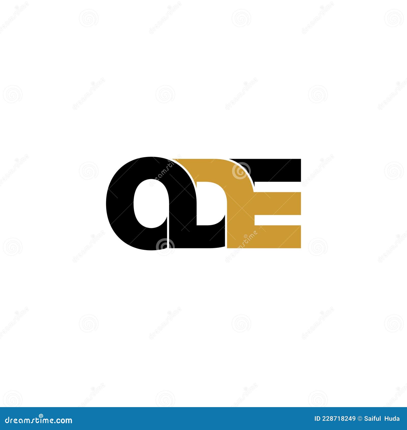 Letter ODE Simple Monogram Logo Icon Design. Stock Vector ...