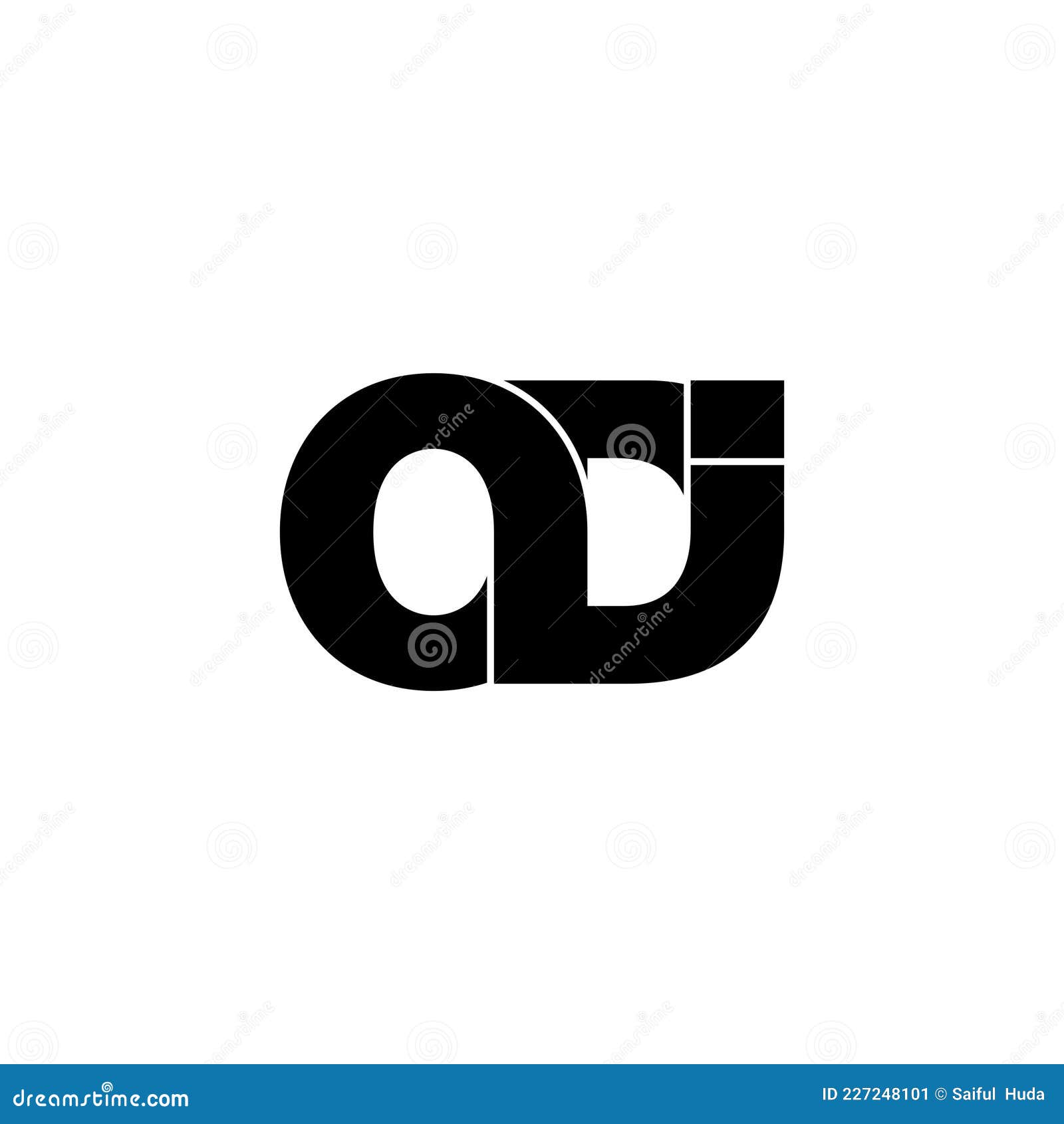 Letter ODI Simple Monogram Logo Icon Design. Stock Vector ...