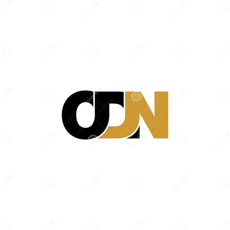 Letter ODN Simple Monogram Logo Icon Design. Stock Illustration ...