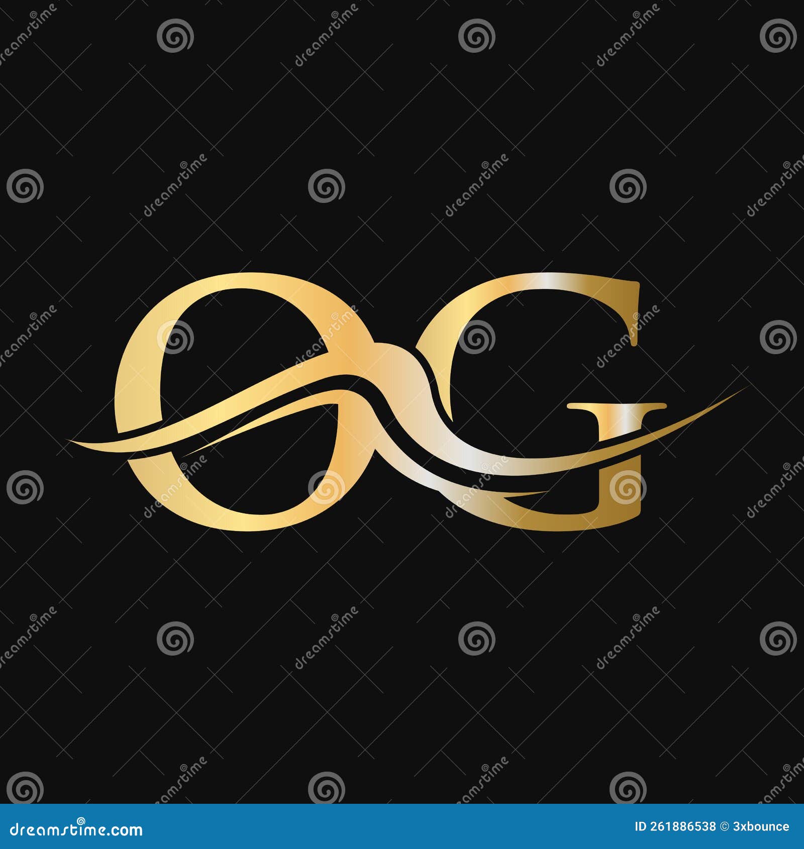 Letter OG Logo Design. Initial OG Logotype Template for Business and ...