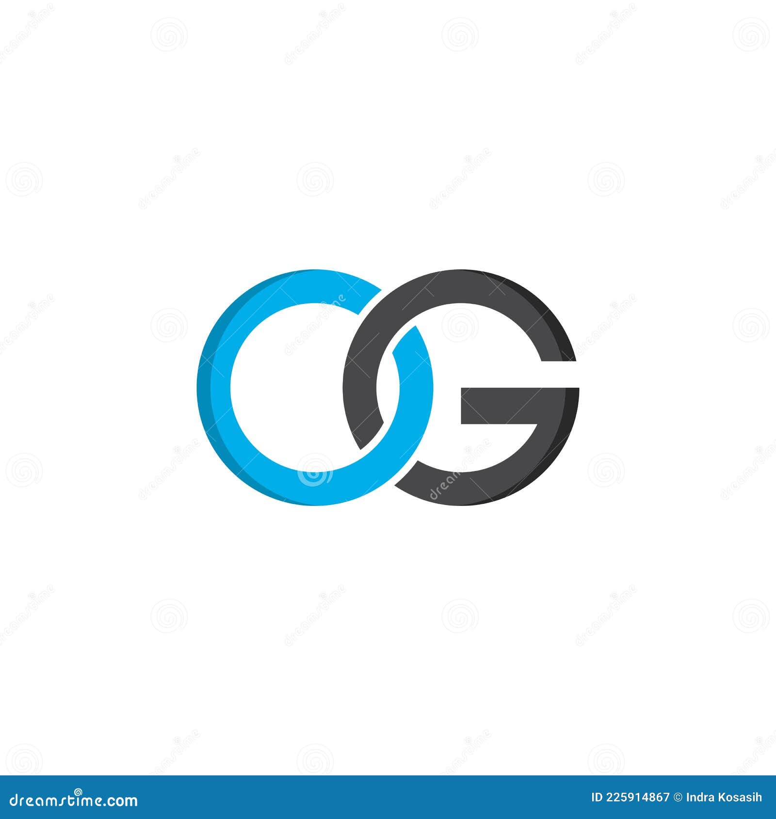 Letter OG Logo Vector Icon Illustration Stock Vector - Illustration of ...