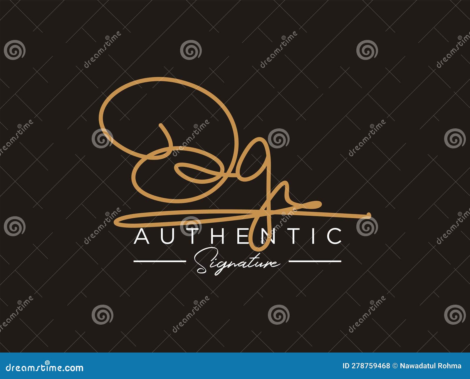 Letter OG Signature Logo Template Vector Stock Vector - Illustration of ...