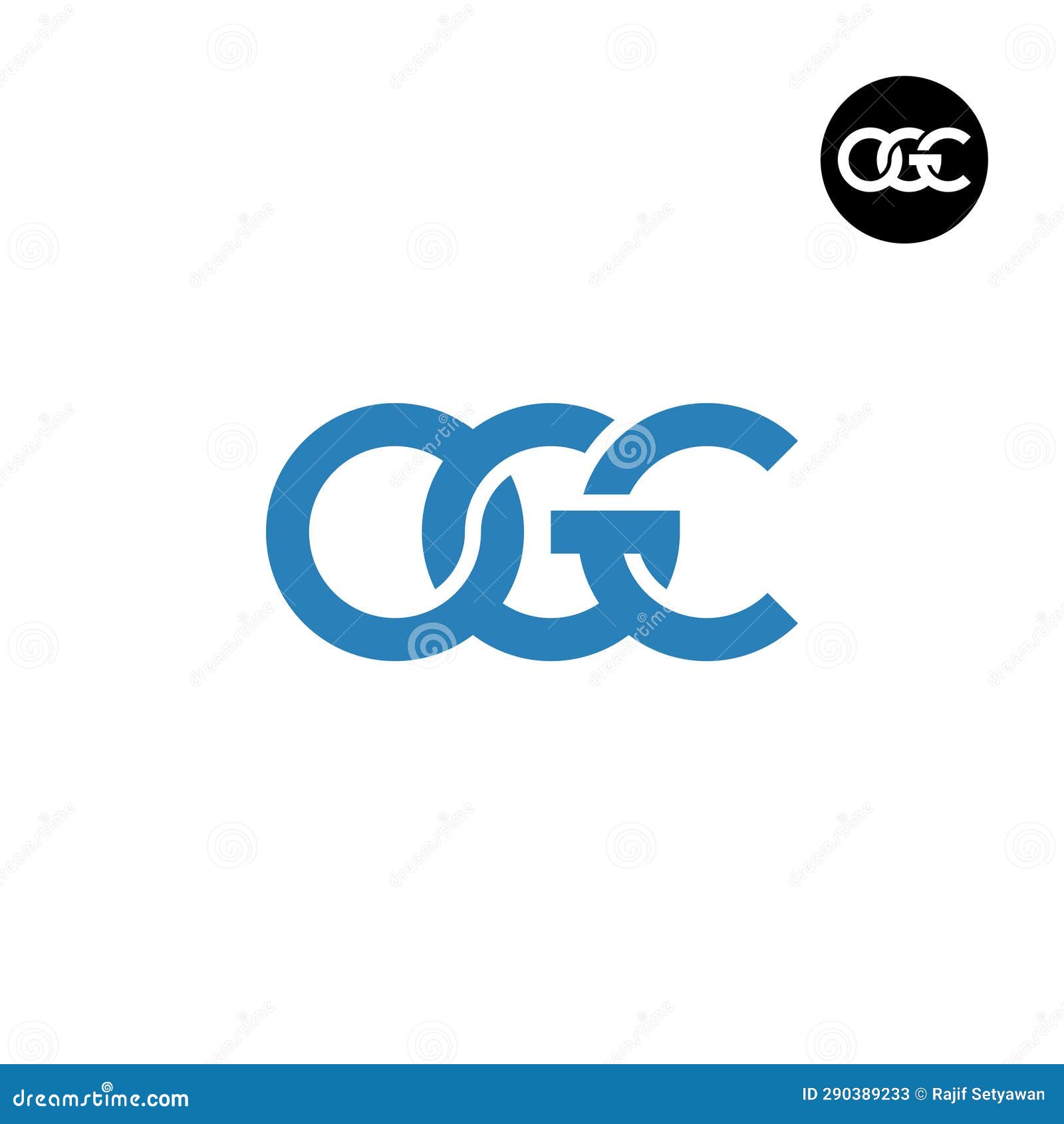 Letter OGC Monogram Logo Design Stock Illustration - Illustration of ...