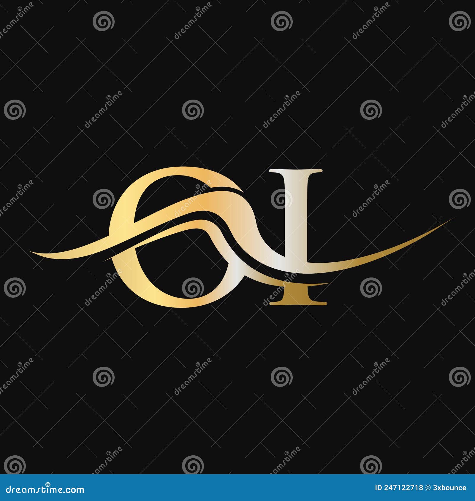 Letter OI Logo Design. Initial OI Logotype Template for Business and ...