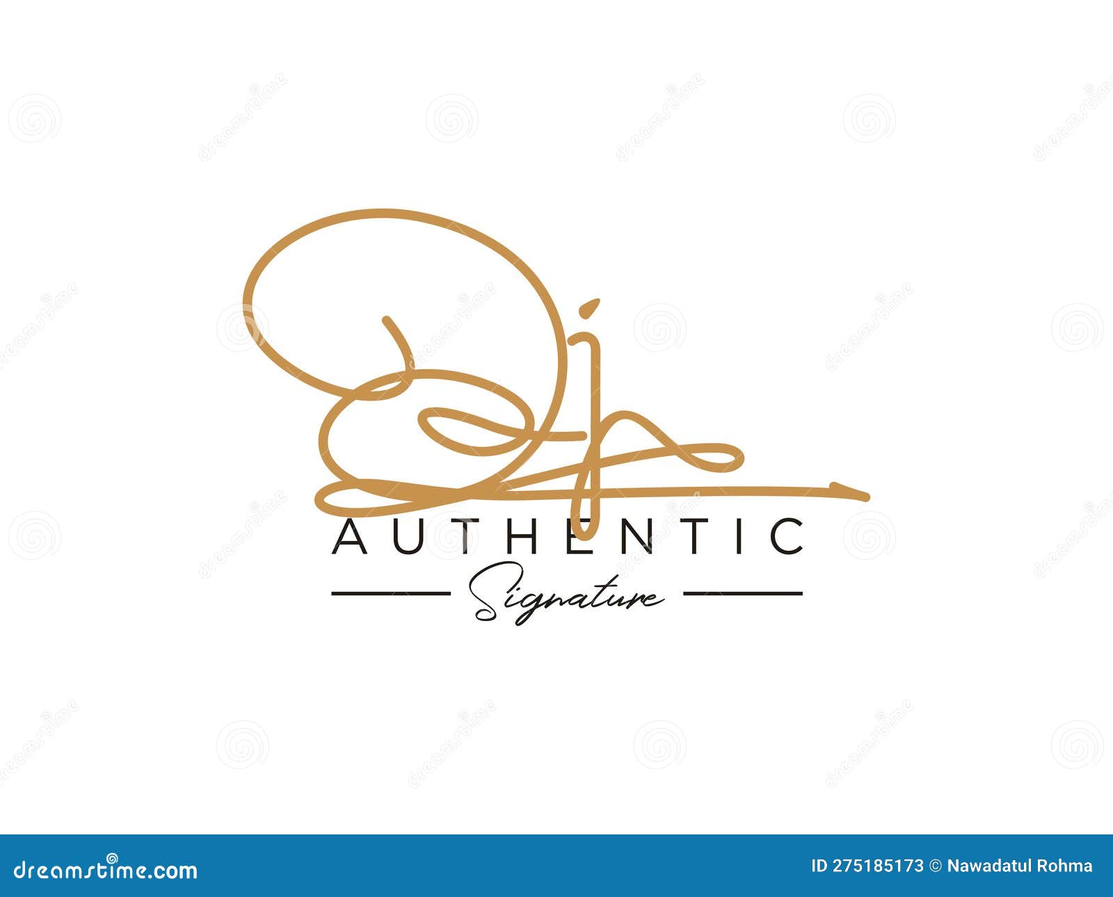 Letter OJ Signature Logo Template Vector Stock Vector - Illustration of ...