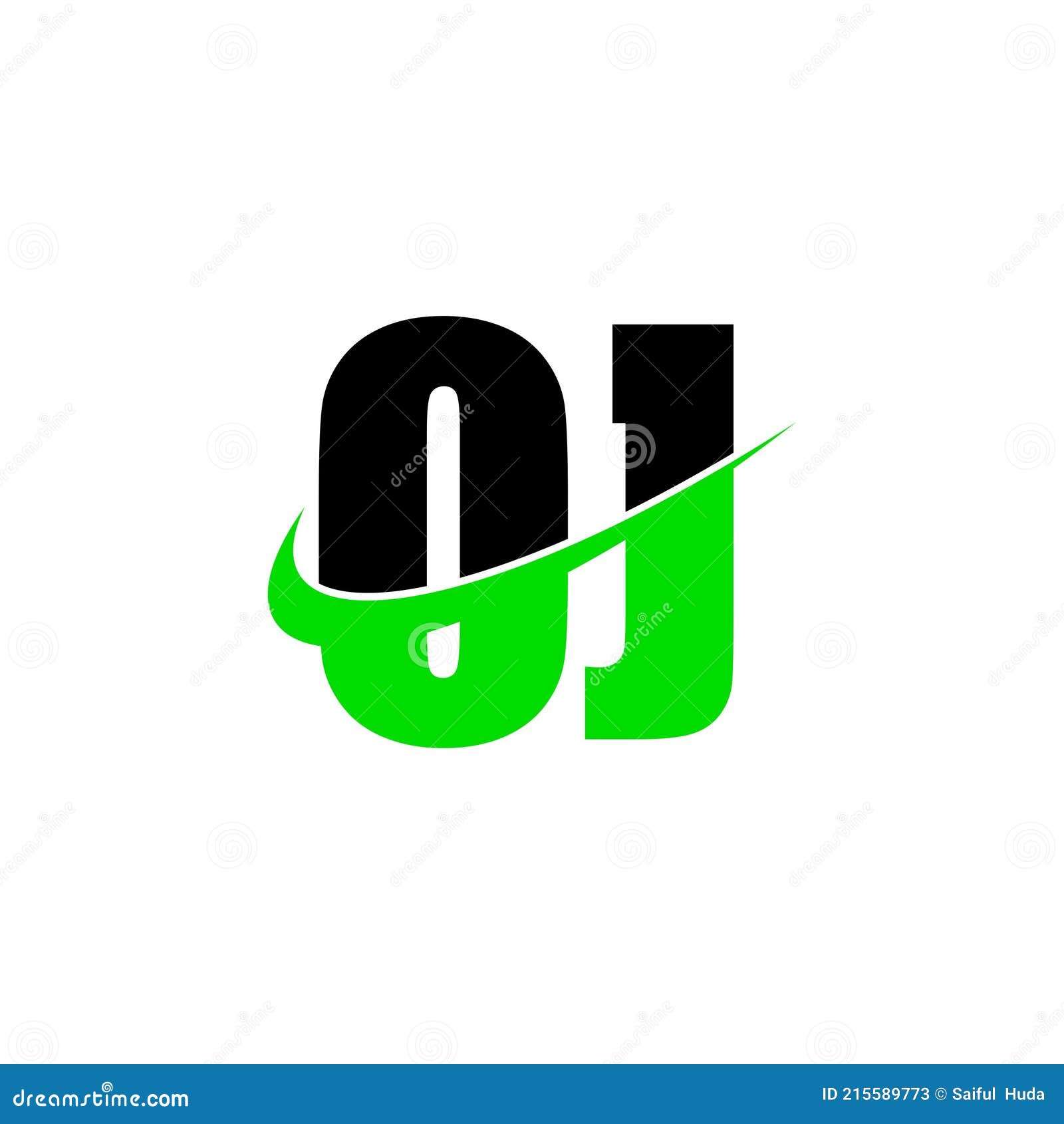 Letter OJ Simple Monogram Logo Icon Design. Stock Vector - Illustration ...