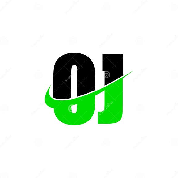 Letter OJ Simple Monogram Logo Icon Design. Stock Vector - Illustration ...