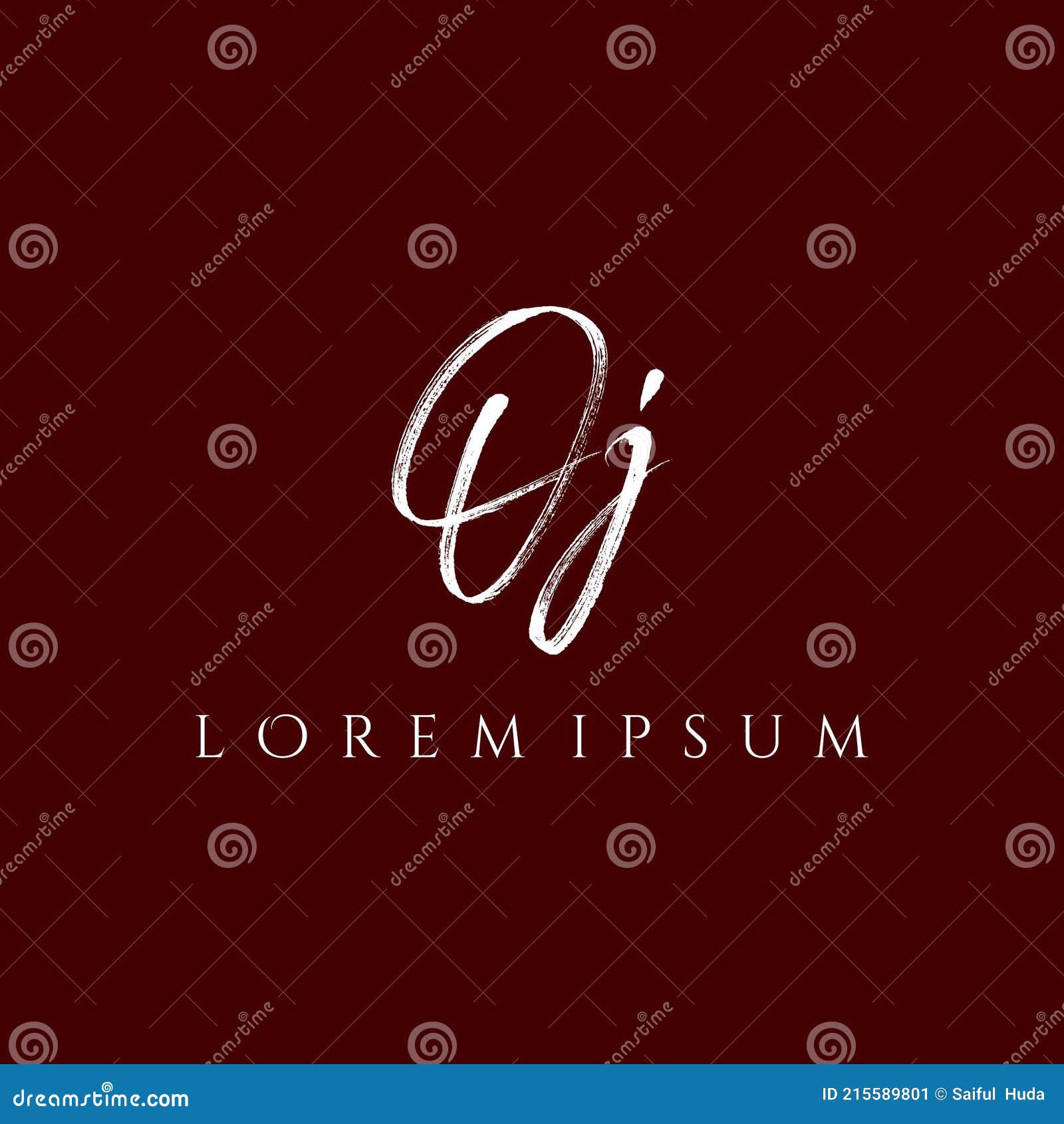 Letter OJ Simple Monogram Logo Icon Design. Stock Vector - Illustration ...