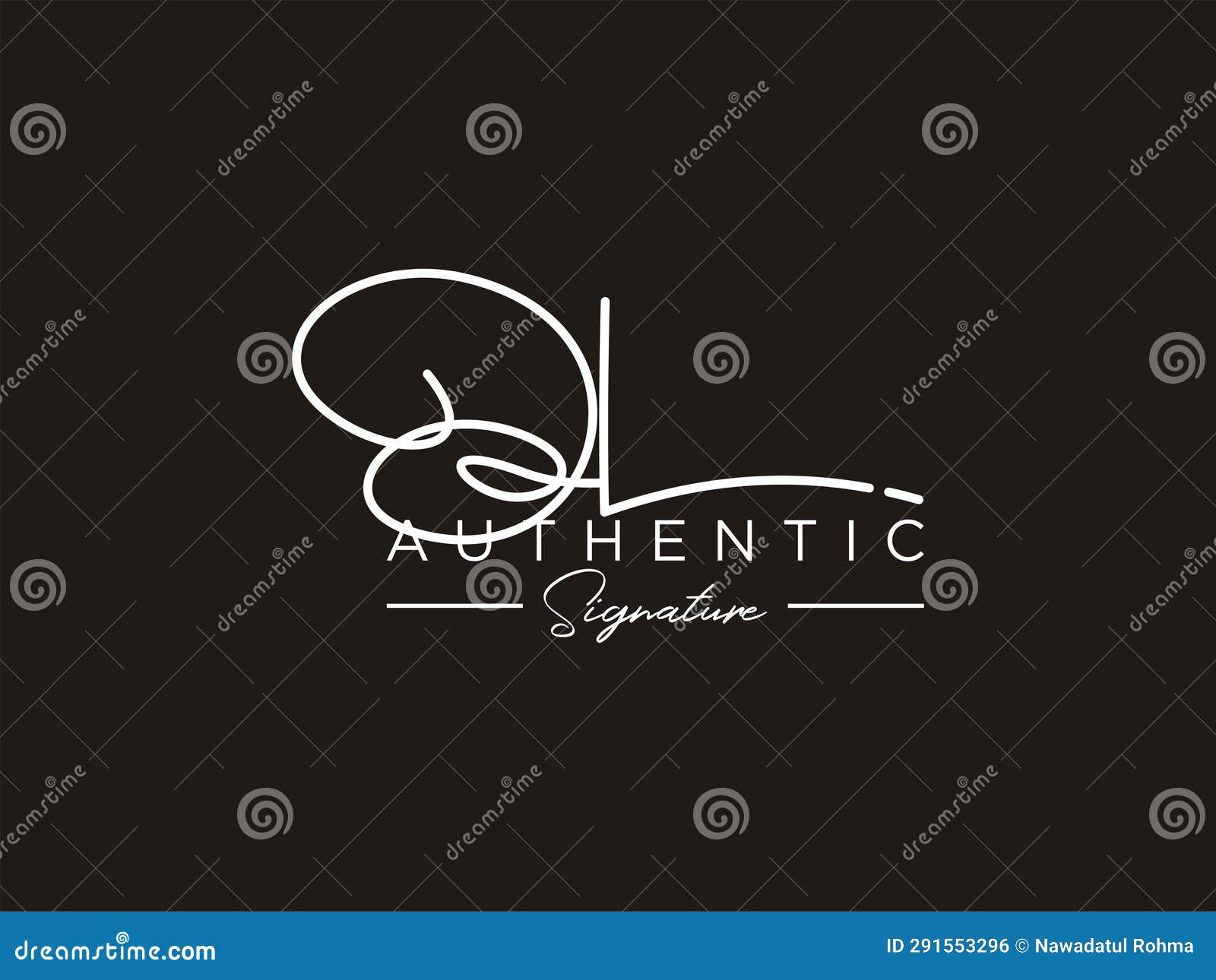 Letter OL Signature Logo Template Vector Stock Vector - Illustration of ...
