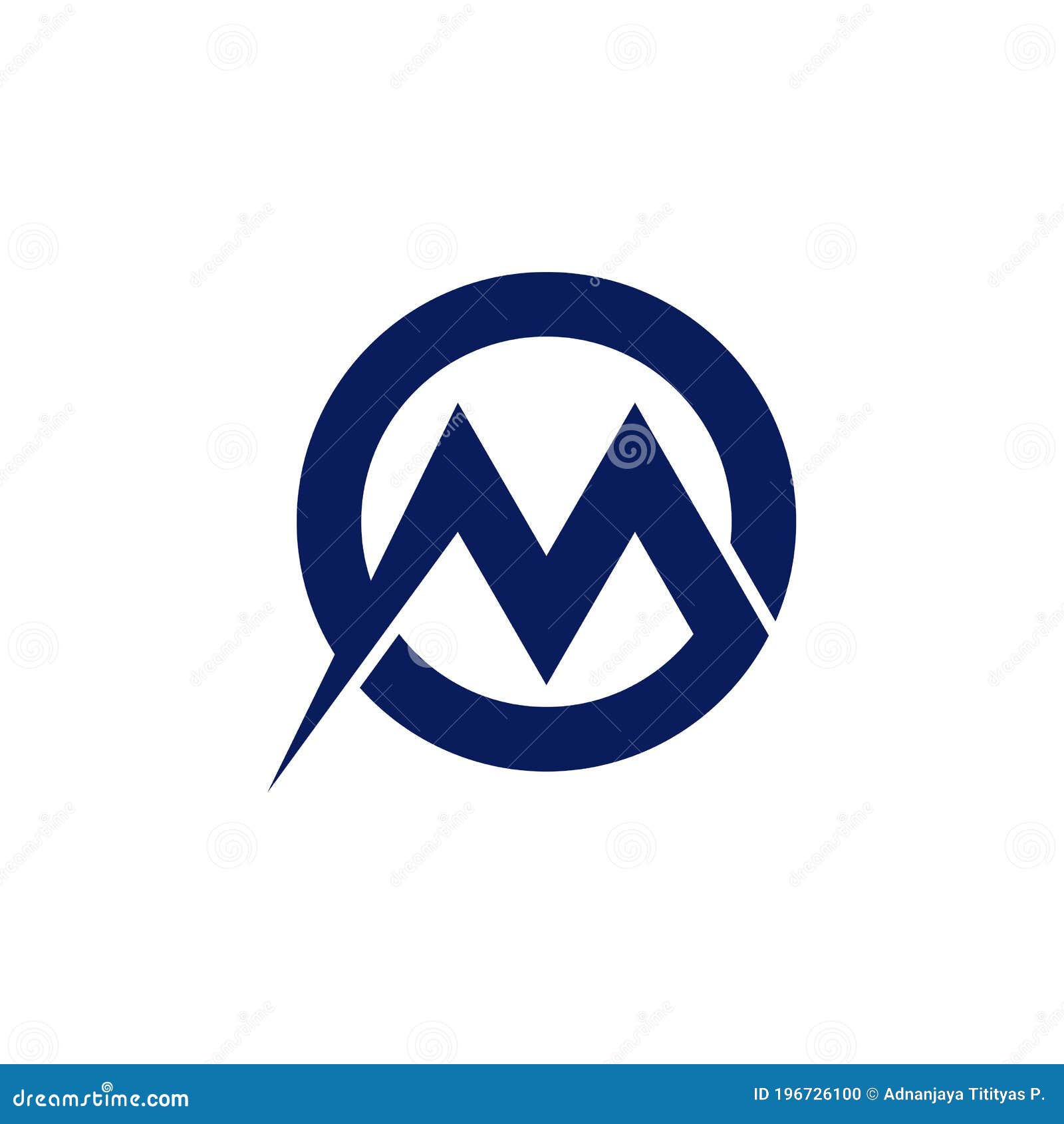 Letter Om Circle Overlapping Logo Vector Stock Vector - Illustration of ...