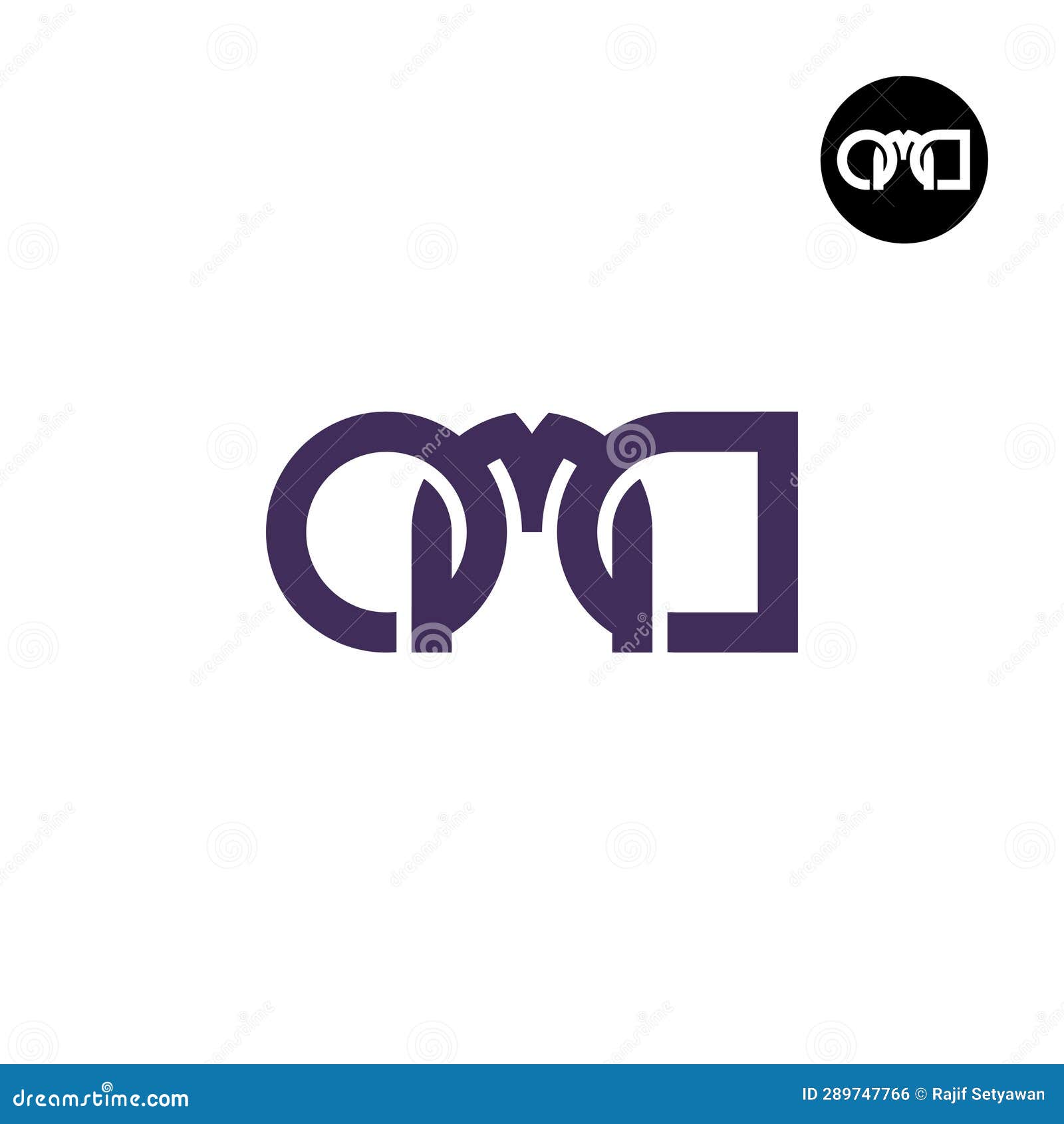 Letter OMD Monogram Logo Design Stock Illustration - Illustration of ...