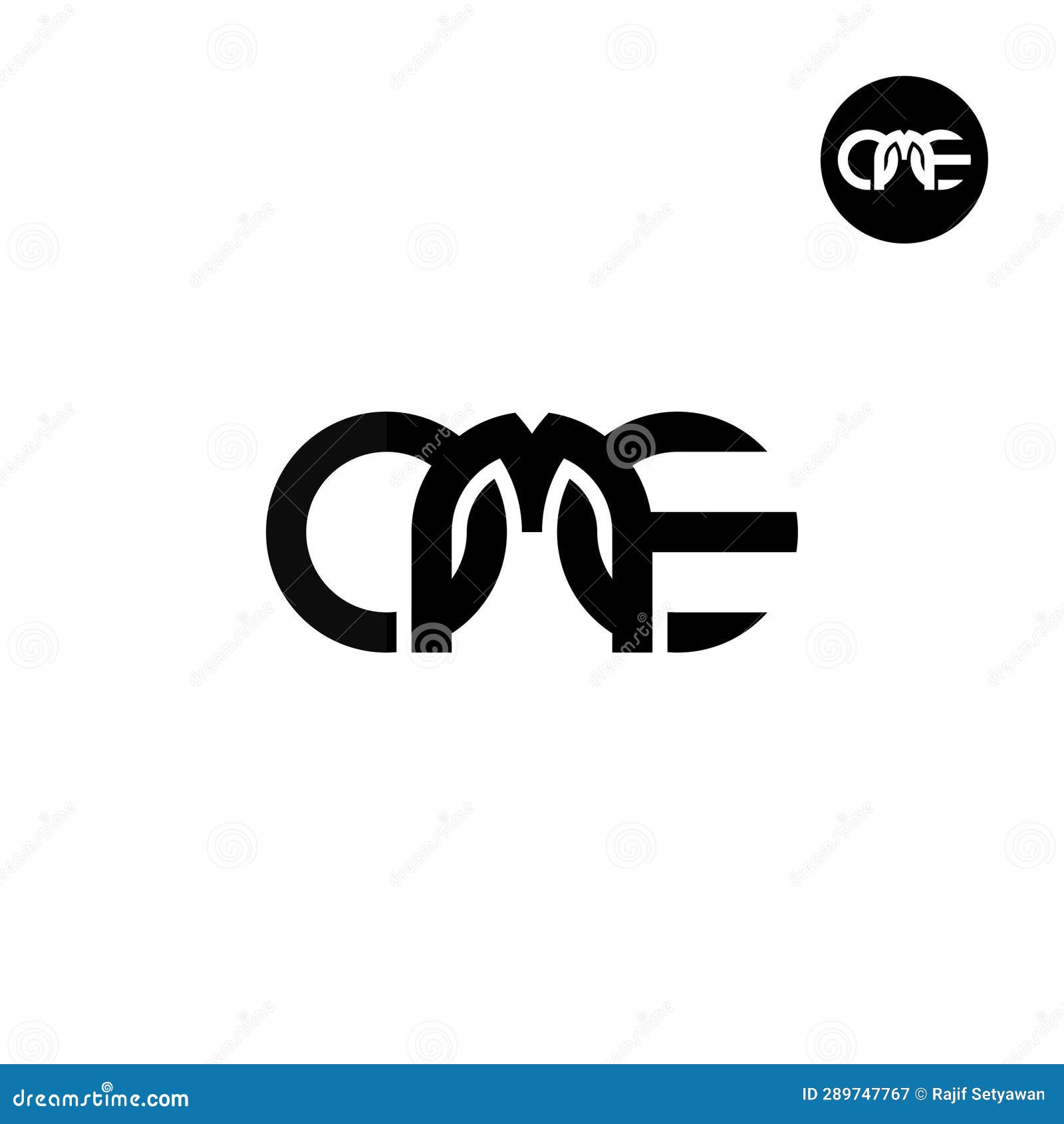 Letter OME Monogram Logo Design Cartoon Vector | CartoonDealer.com ...