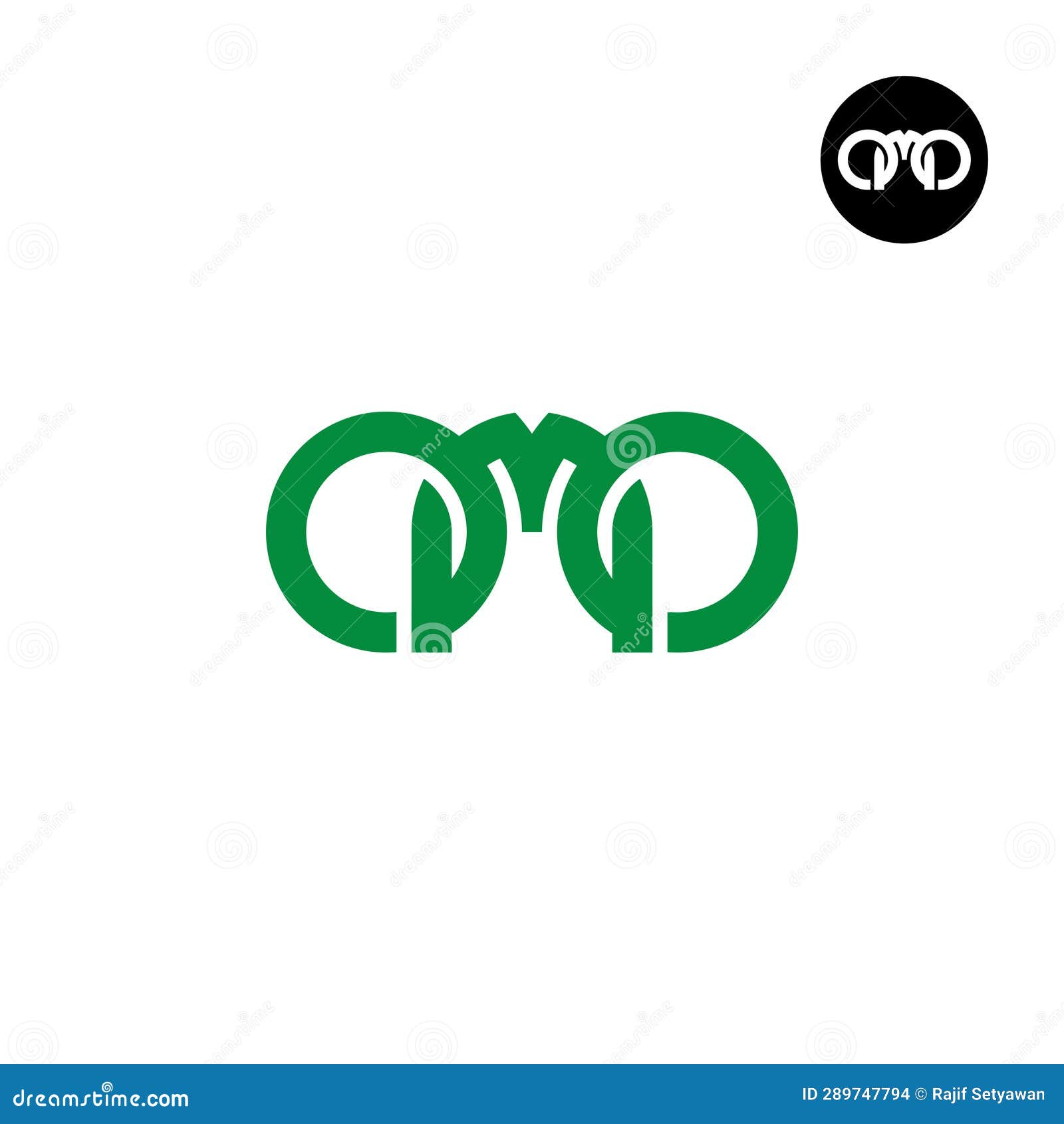Letter OMO Monogram Logo Design Vector Illustration | CartoonDealer.com ...