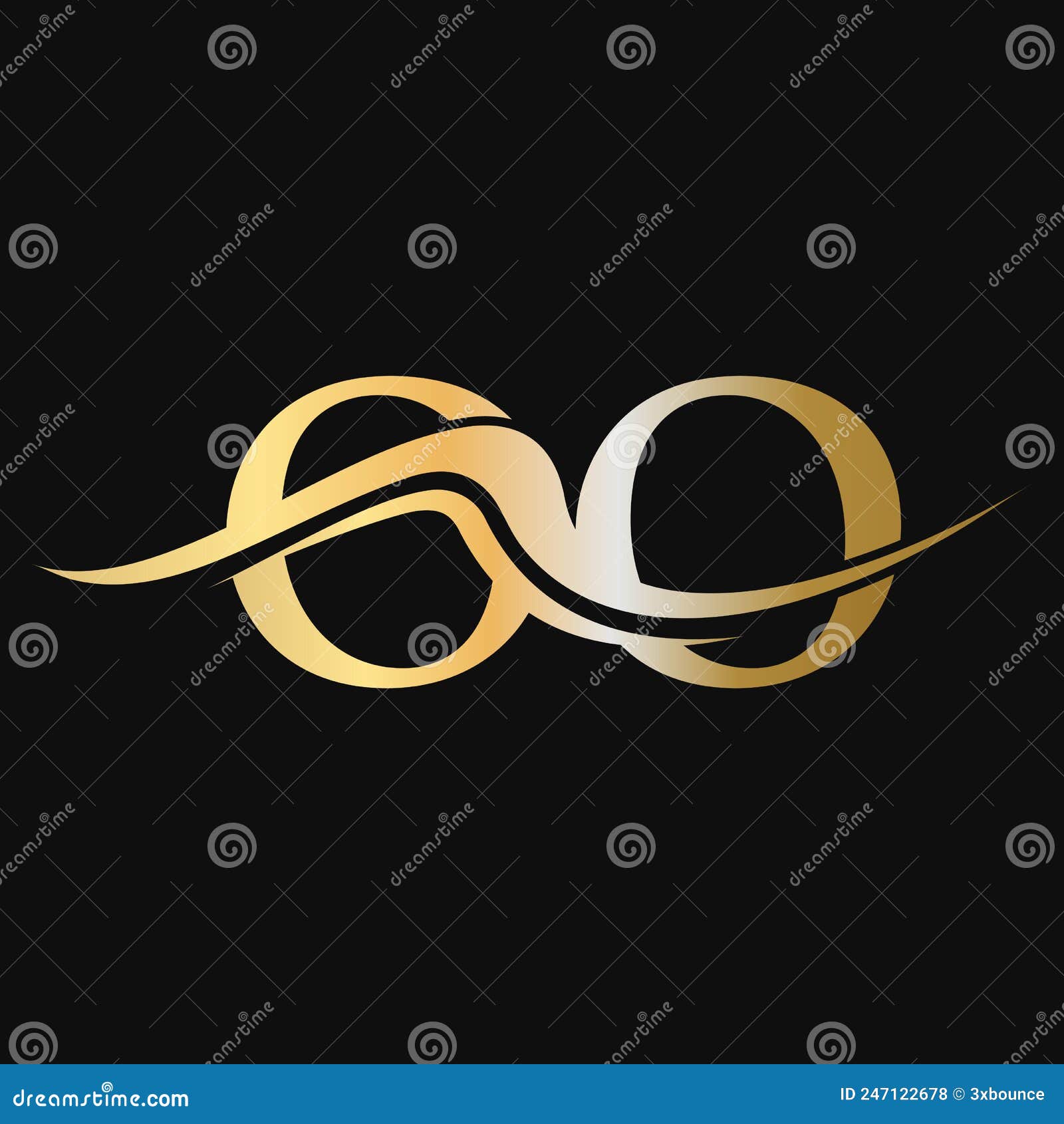 Letter OO Logo Design. Initial OO Logotype Template for Business and ...