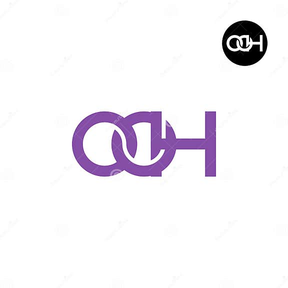 Letter OOH Monogram Logo Design Stock Illustration - Illustration of ...