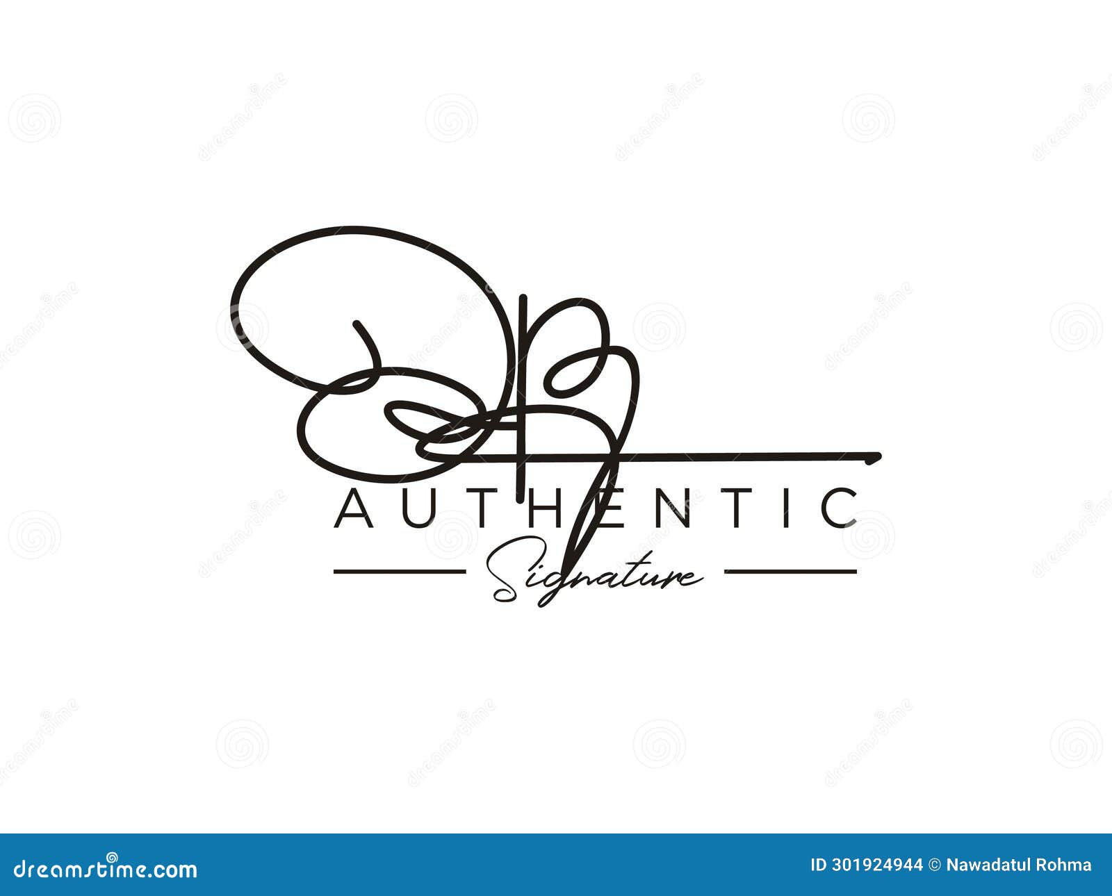 Letter OP Signature Logo Template Vector Stock Vector - Illustration of ...