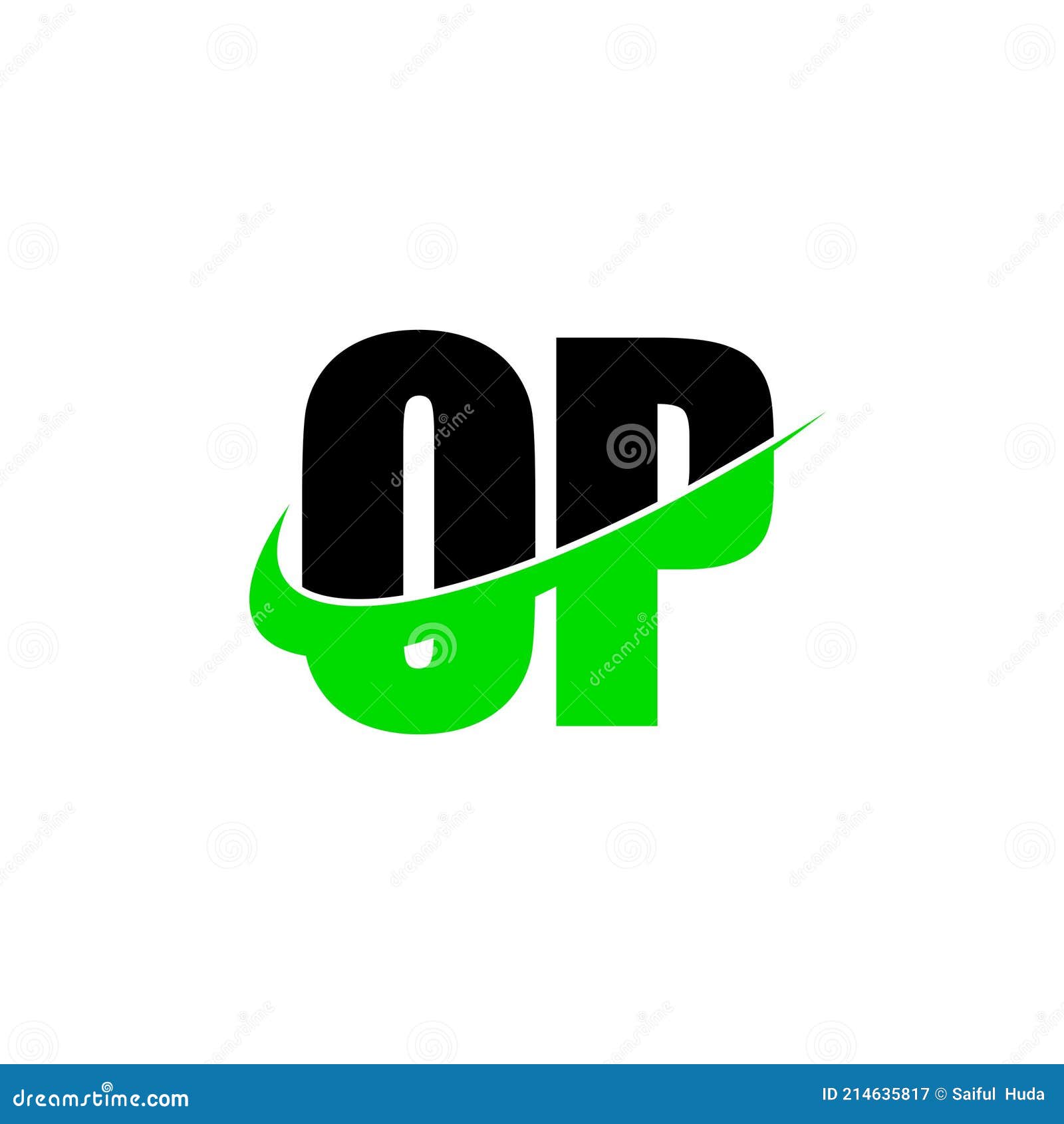 Letter OP Simple Monogram Logo Icon Design. Stock Vector - Illustration ...