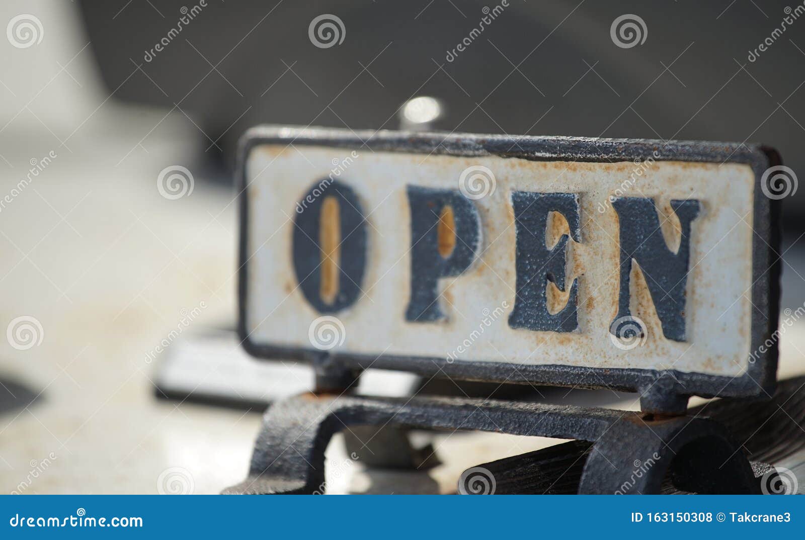 Letter of the open stock photo. Image of outdoor, rusted - 163150308