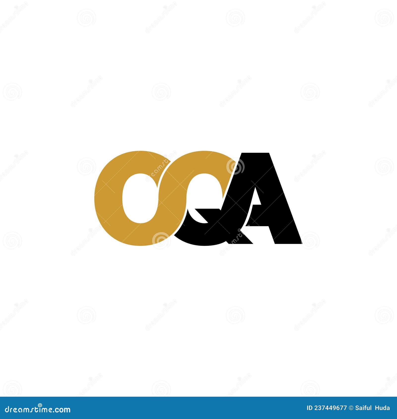Letter OQA Simple Monogram Logo Icon Design. Stock Vector ...