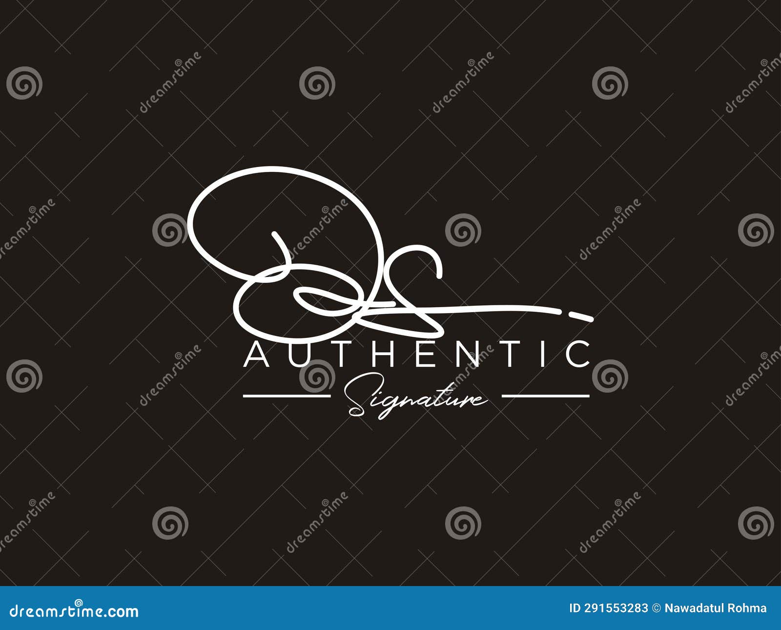Letter OS Signature Logo Template Vector Stock Vector - Illustration of ...