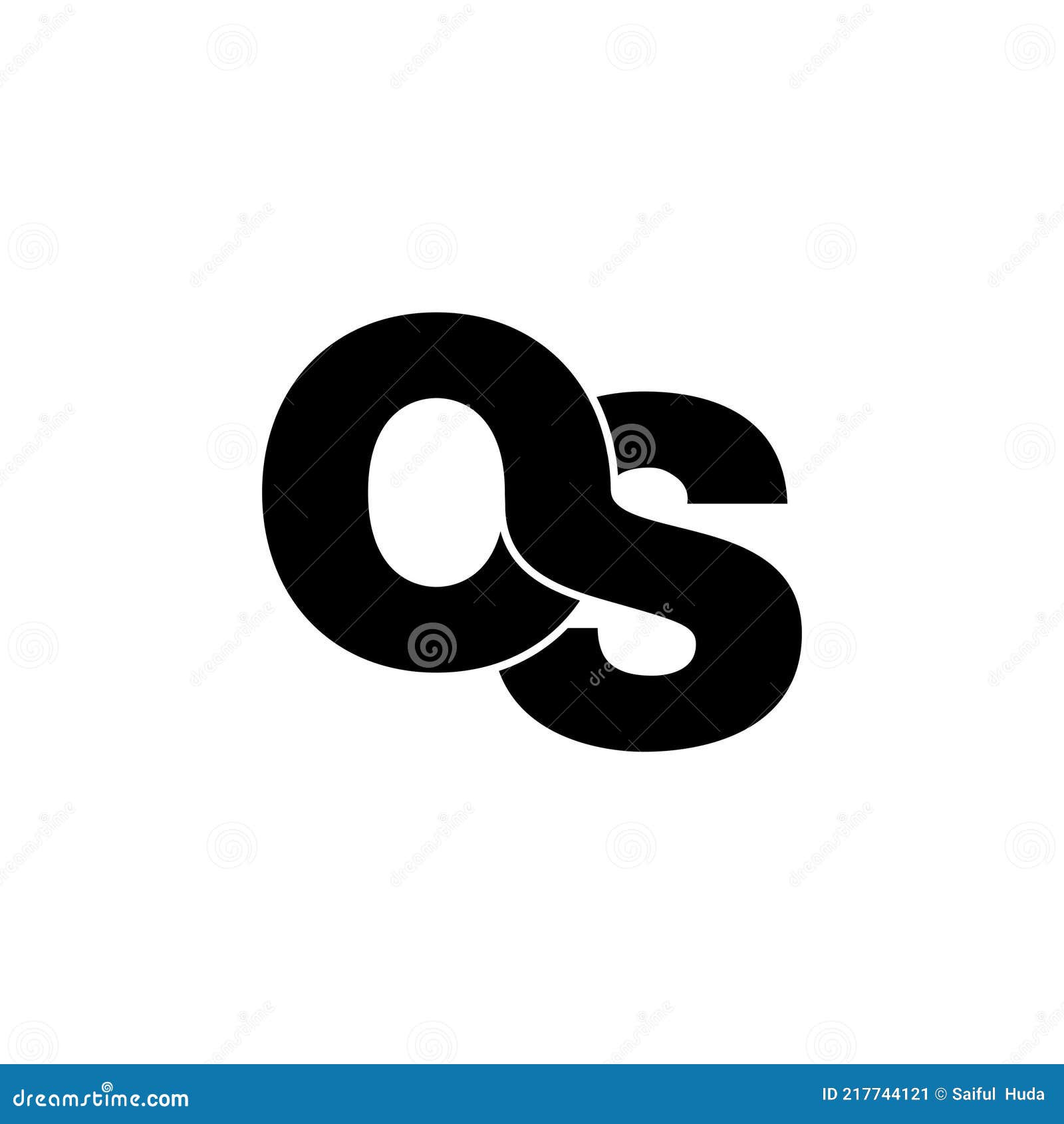 Letter OS Simple Monogram Logo Icon Design. Stock Vector - Illustration ...