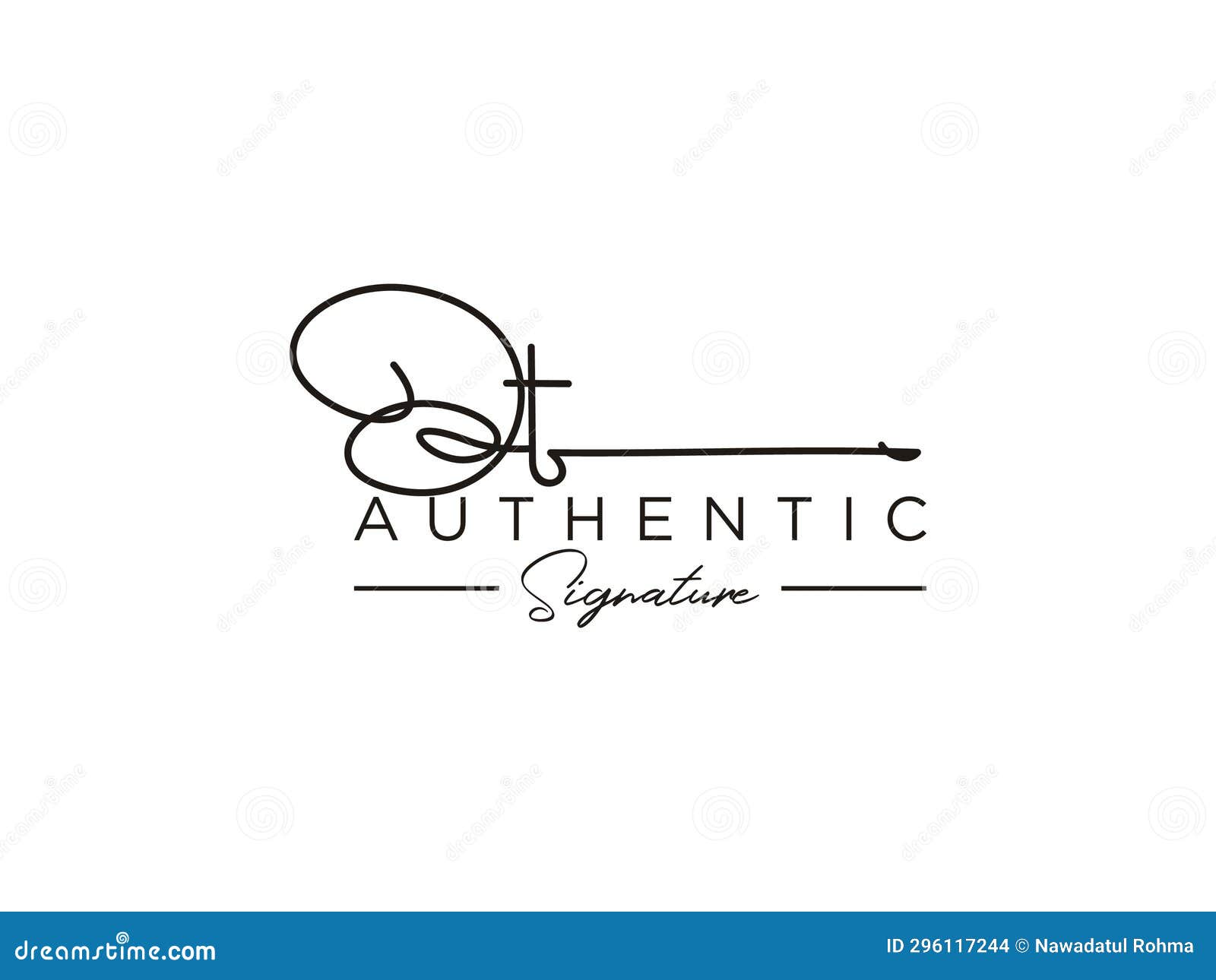 Letter OT Signature Logo Template Vector Stock Vector - Illustration of ...