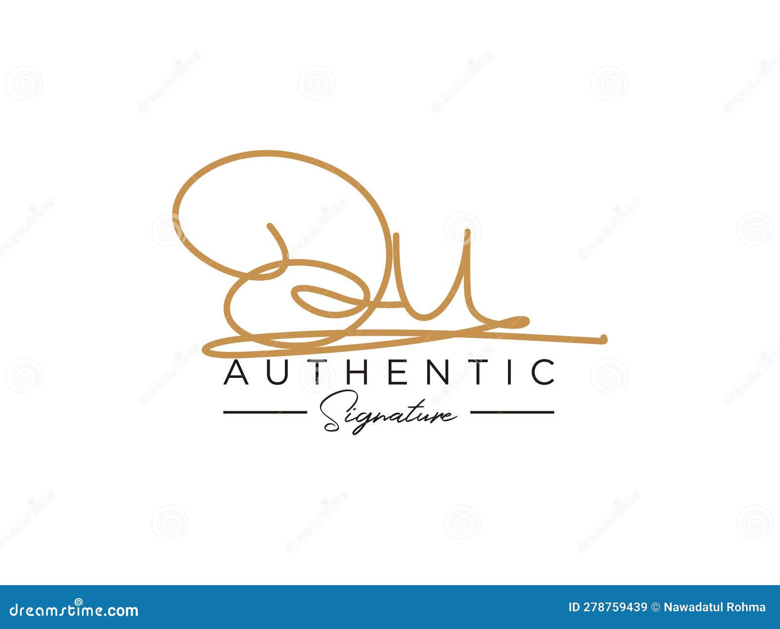 Letter OU Signature Logo Template Vector Stock Vector - Illustration of ...