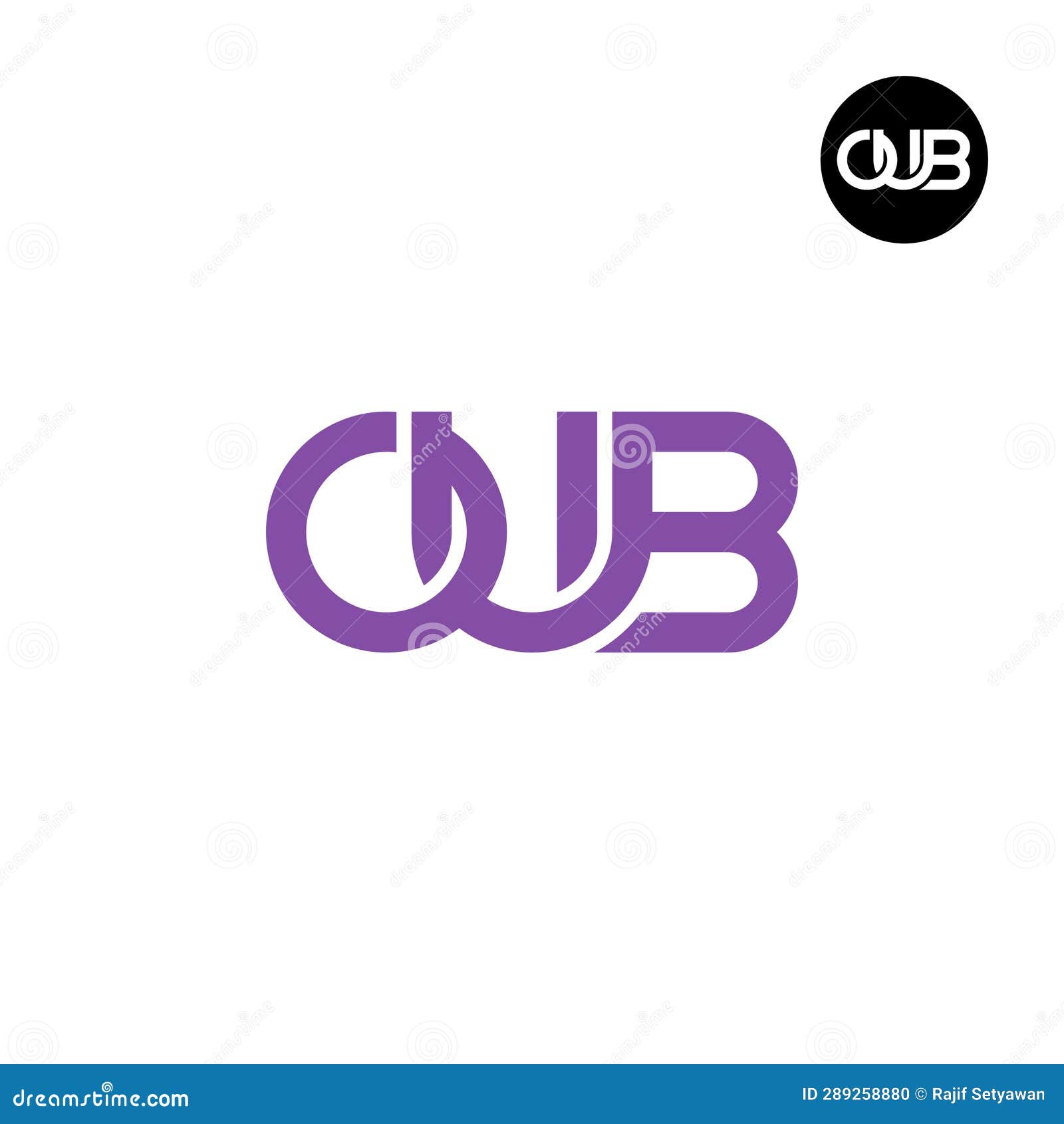 Letter OUB Monogram Logo Design Stock Illustration - Illustration of ...