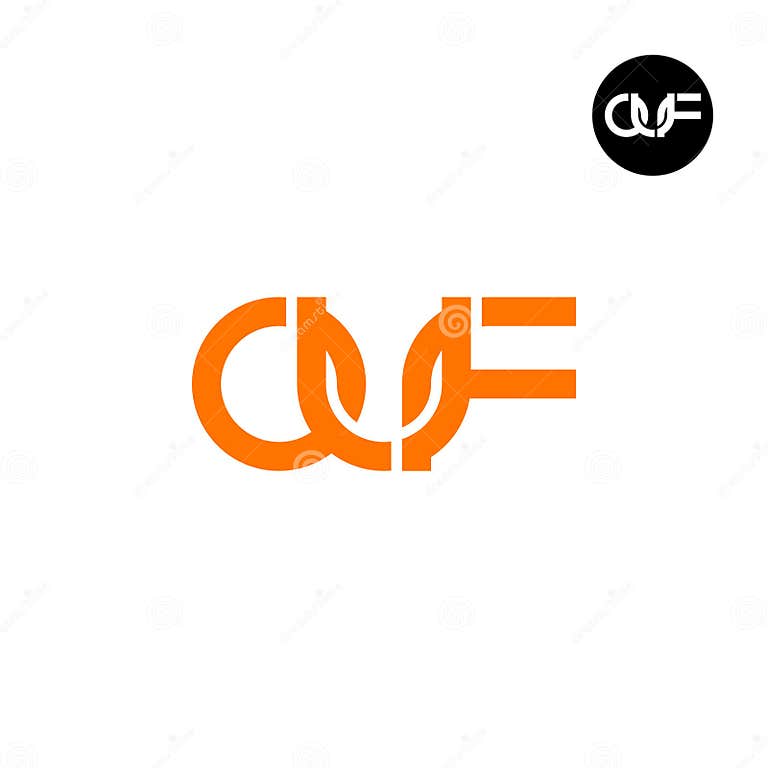 Letter OUF Monogram Logo Design Stock Illustration - Illustration of ...
