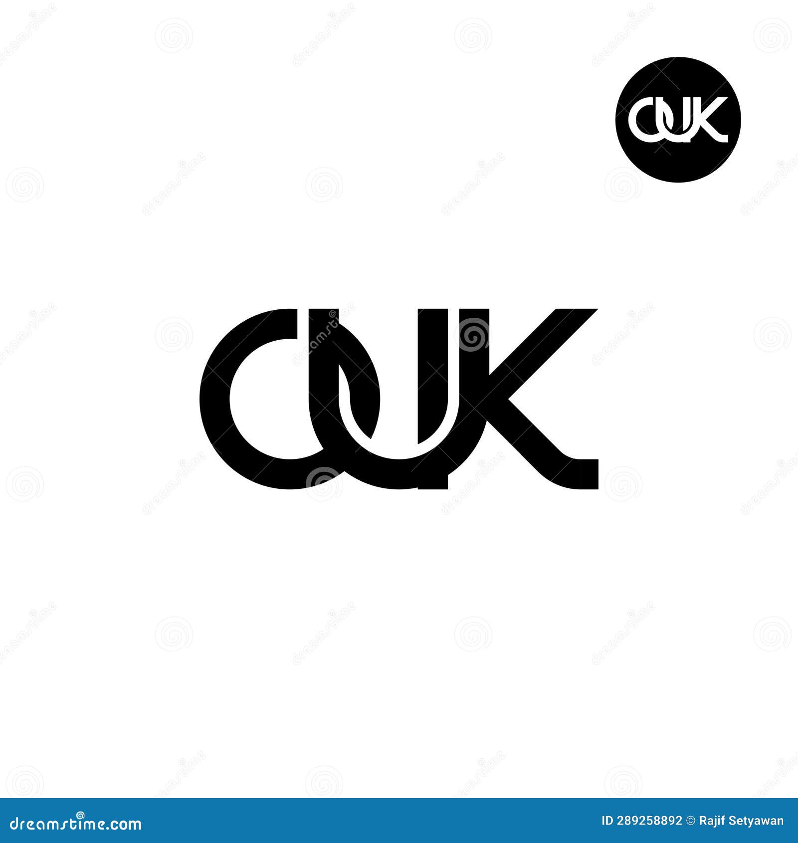 Letter OUK Monogram Logo Design Stock Illustration - Illustration of ...