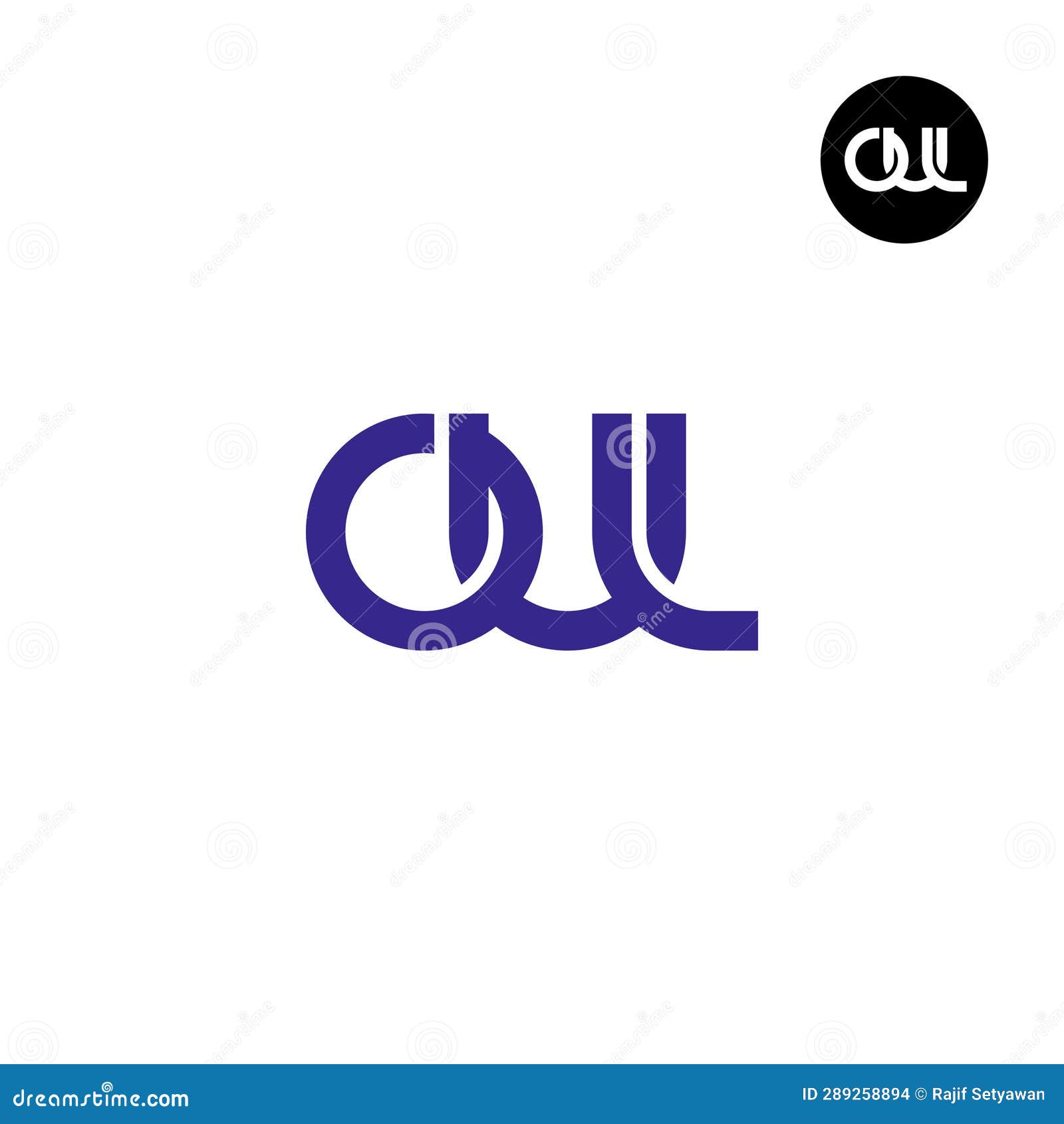 Letter OUL Monogram Logo Design Stock Vector - Illustration of letters ...