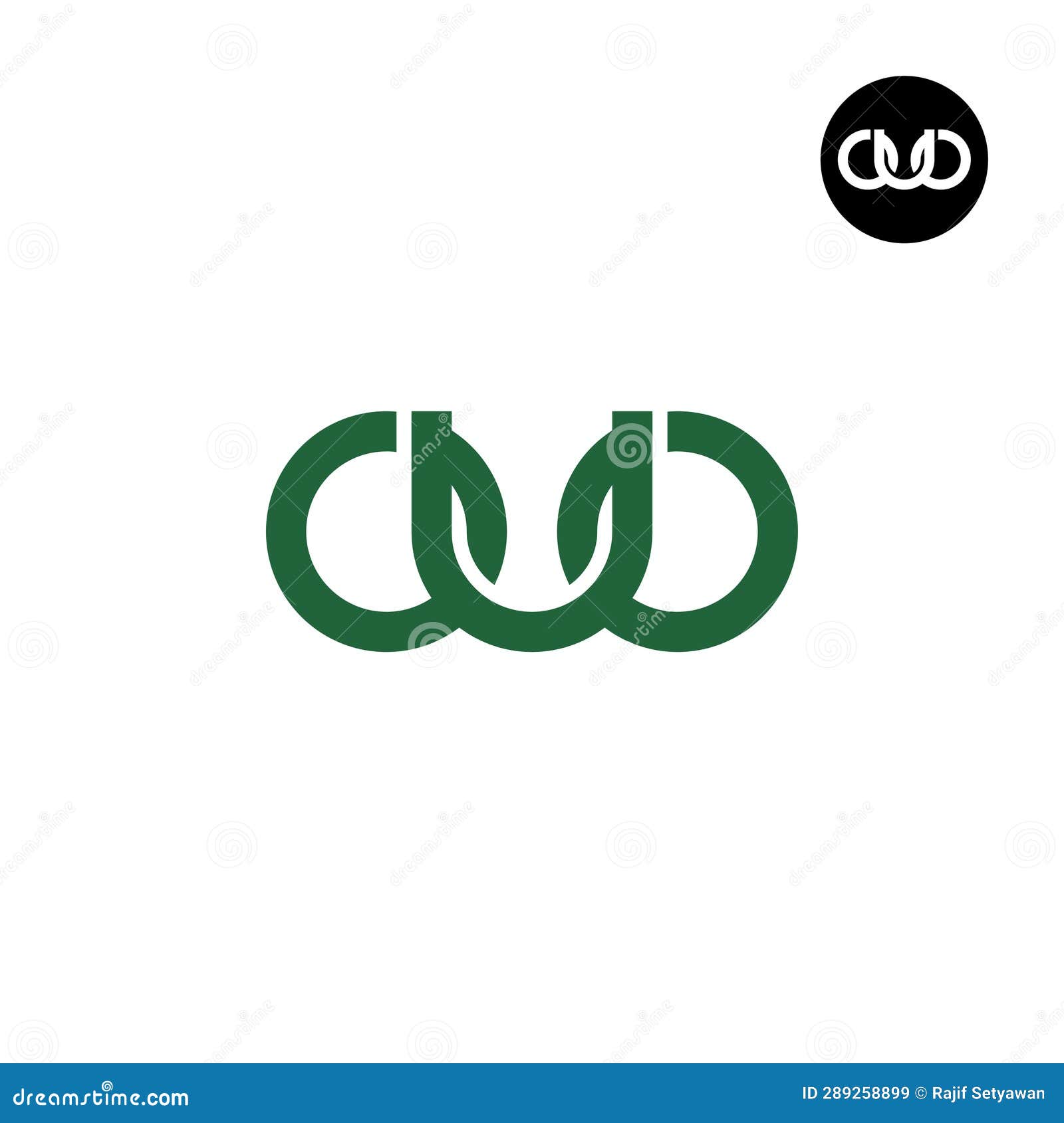 Letter OUO Monogram Logo Design Stock Vector - Illustration of monogram ...