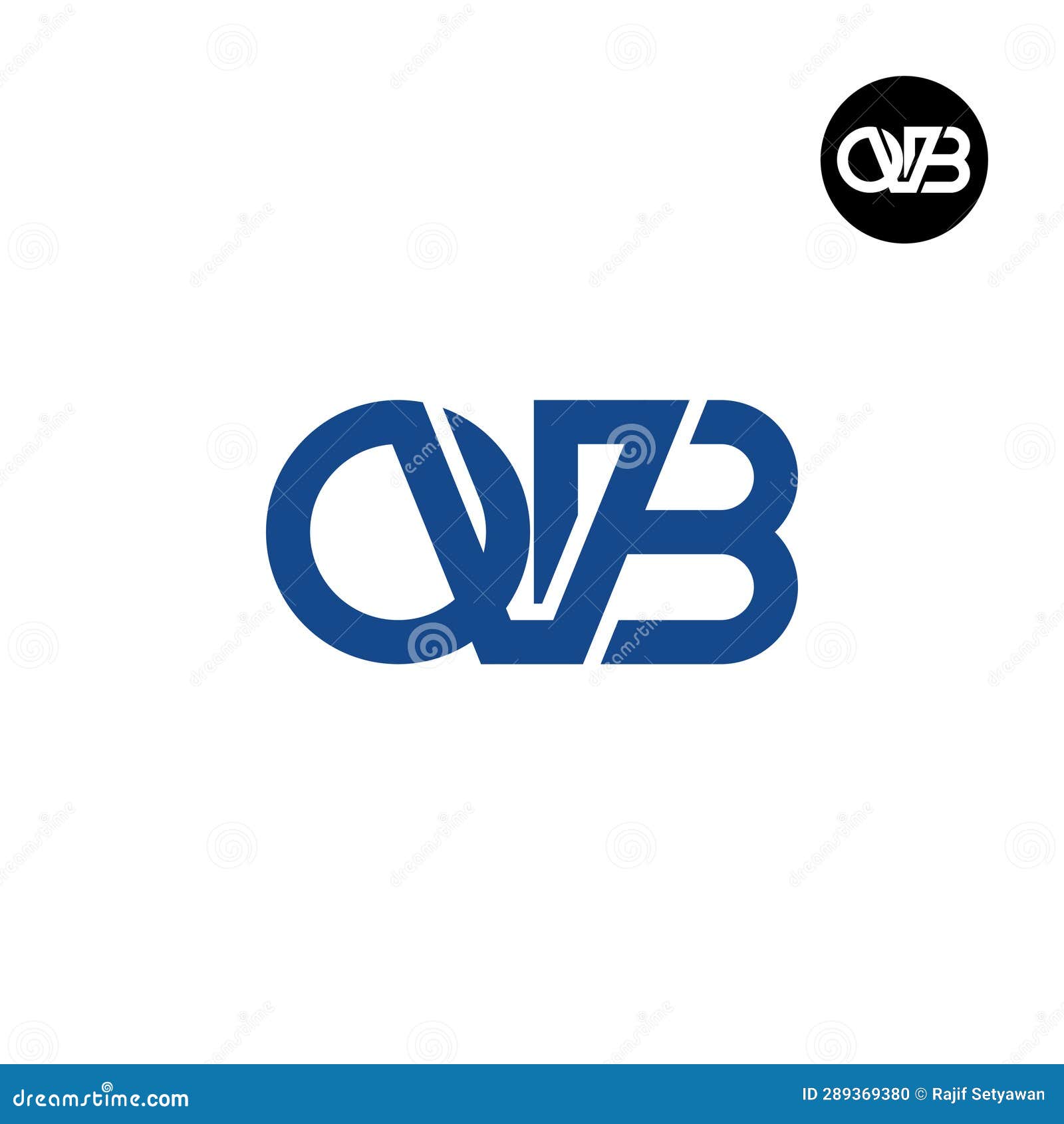 Letter OVB Monogram Logo Design Stock Illustration - Illustration of ...