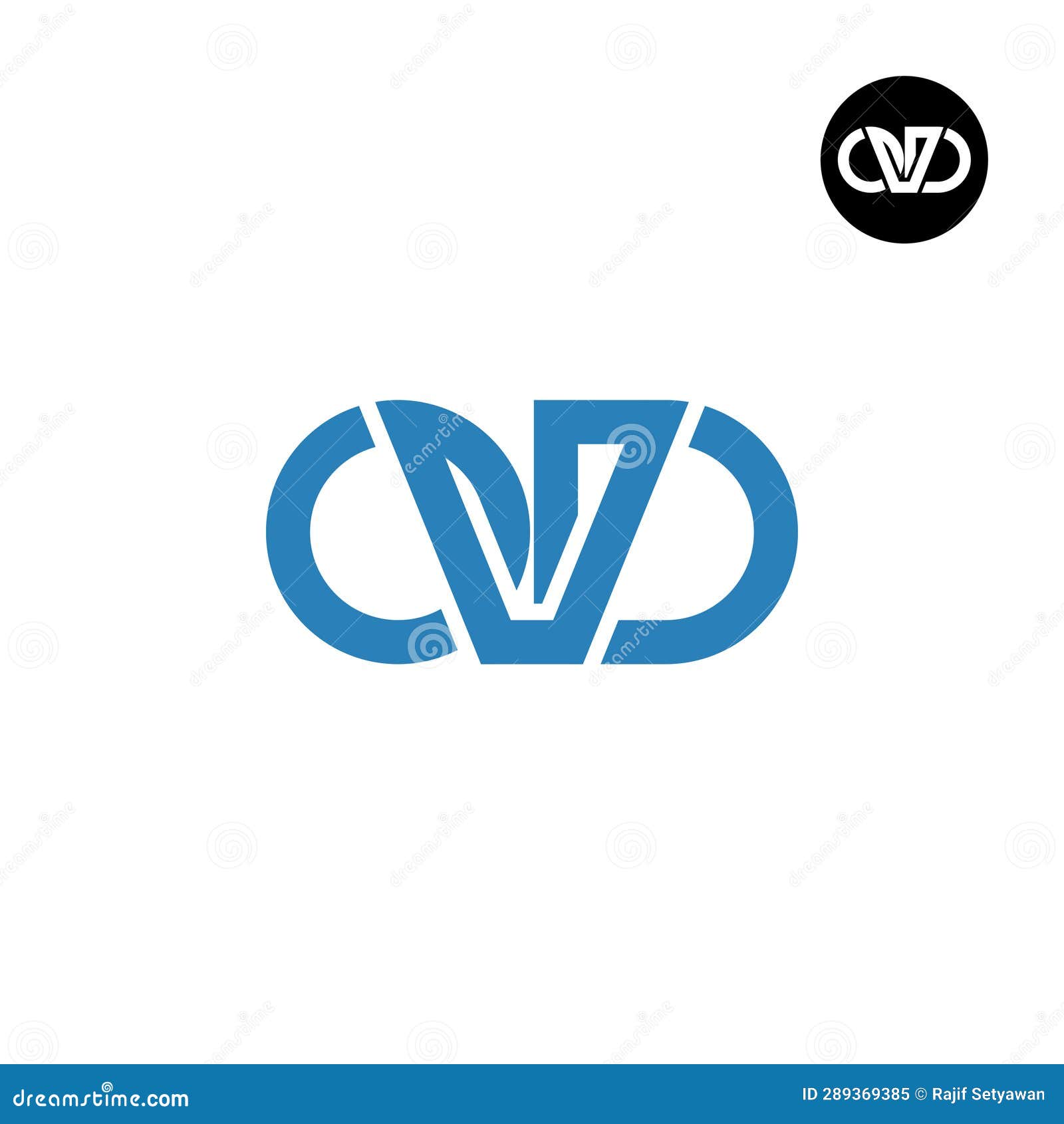 Letter OVD Monogram Logo Design Stock Illustration - Illustration of ...