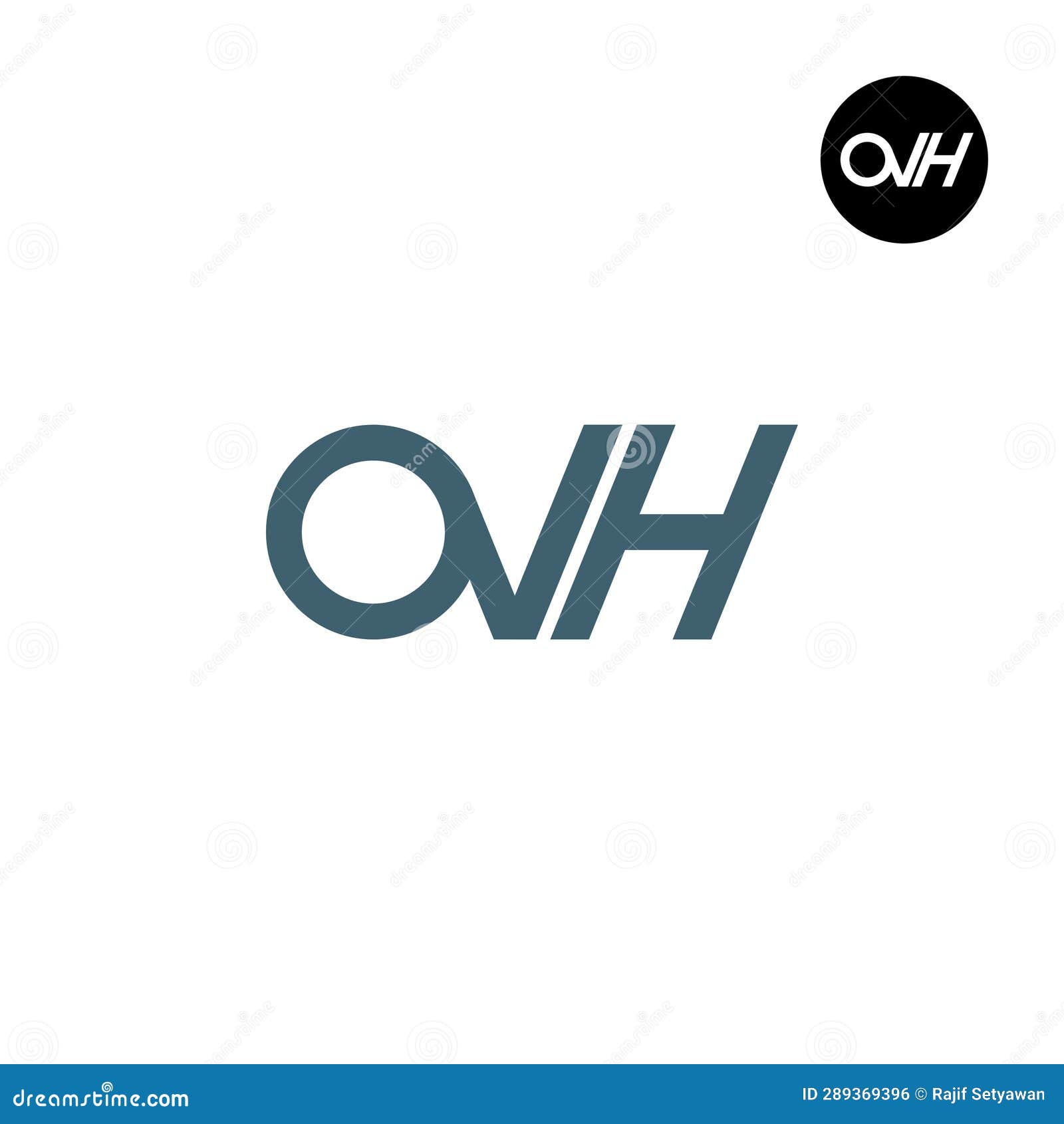 Letter OVH Monogram Logo Design Stock Vector - Illustration of monogram ...