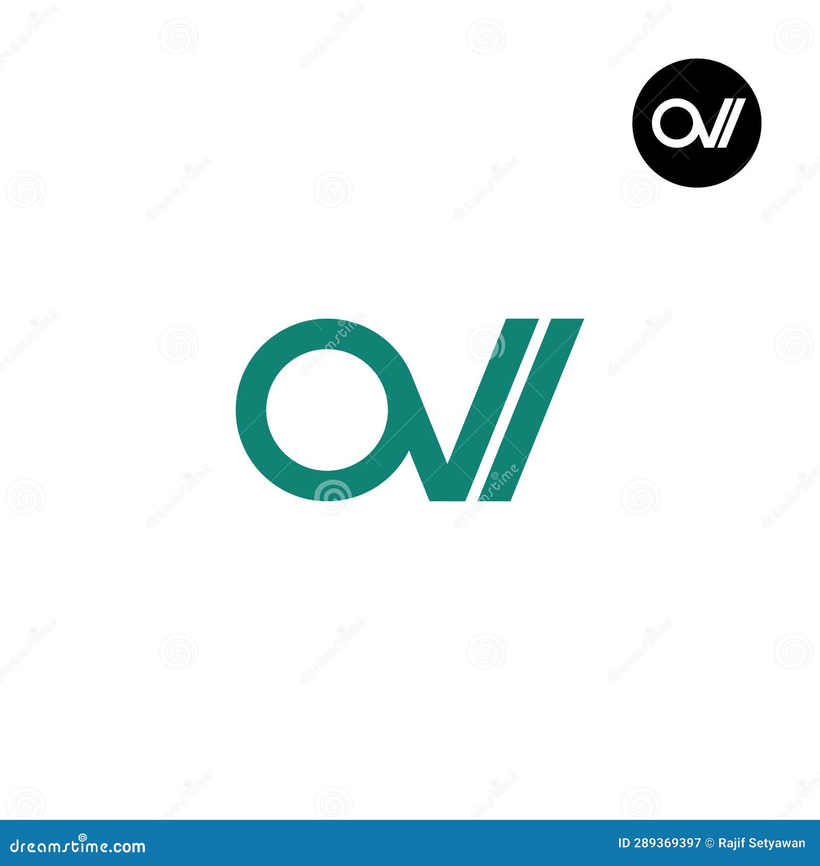 Letter OVI Monogram Logo Design Stock Illustration - Illustration of ...