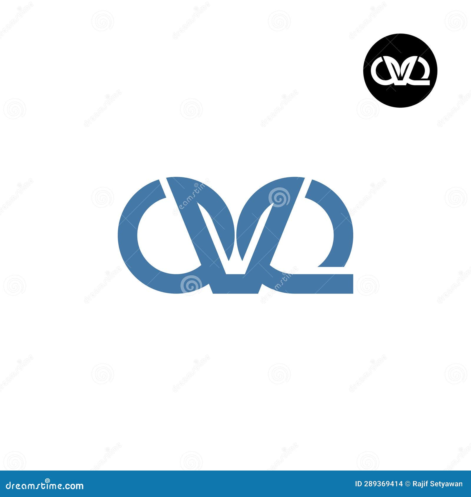 Letter OVQ Monogram Logo Design Stock Vector - Illustration of alphabet ...