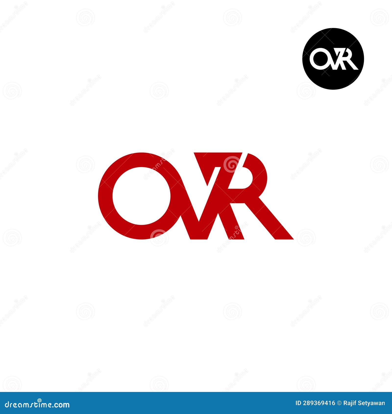 Letter OVR Monogram Logo Design Stock Illustration - Illustration of ...