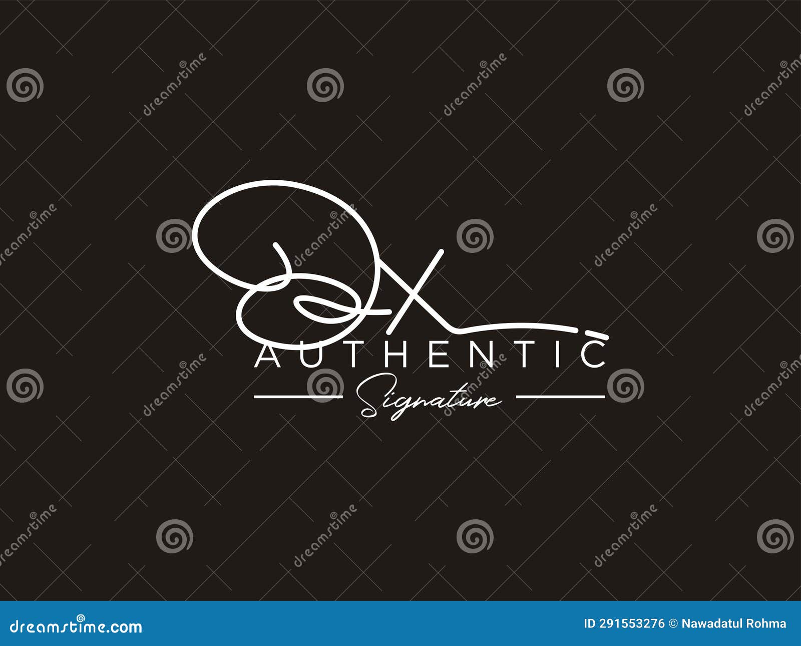 Letter OX Signature Logo Template Vector Stock Vector - Illustration of ...
