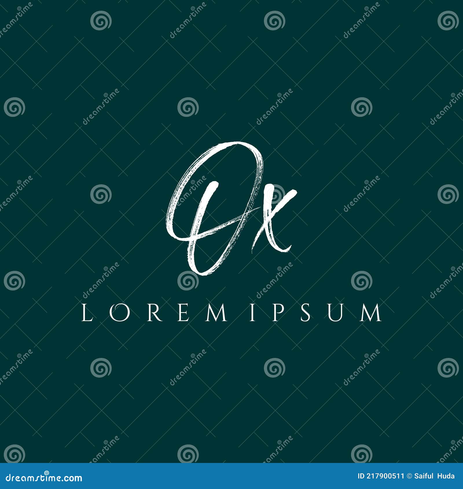 Letter OX Simple Monogram Logo Icon Design. Stock Vector - Illustration ...