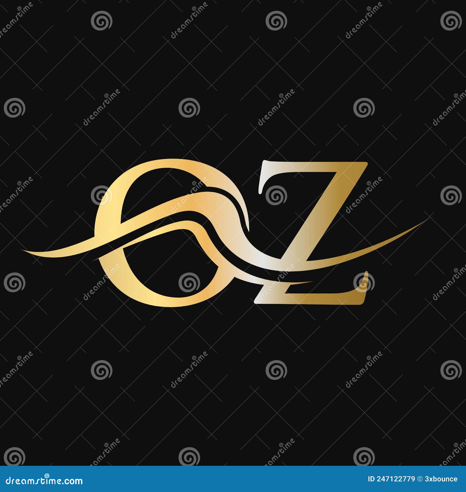 Letter OZ Logo Design. Initial OZ Logotype Template for Business and ...