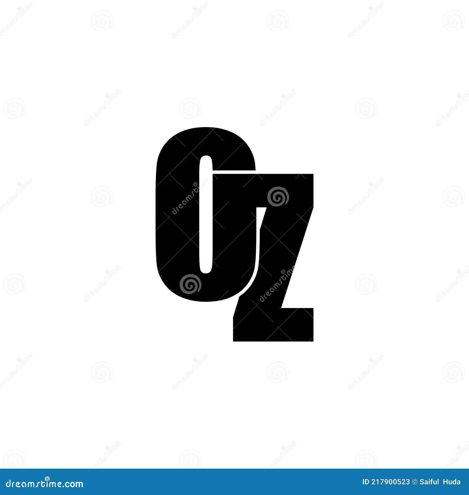 Letter OZ Simple Monogram Logo Icon Design. Stock Vector - Illustration ...
