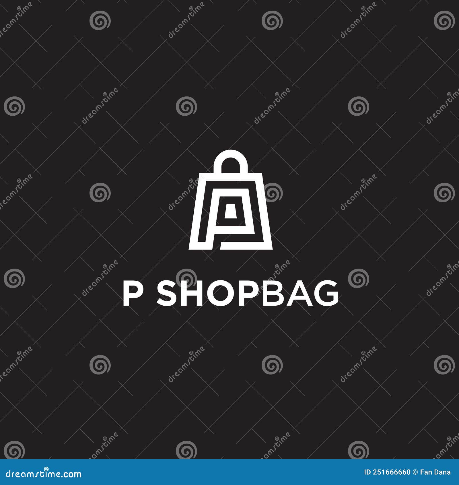 Letter P Bag Logo Icon Vector Design Stock Vector - Illustration of ...