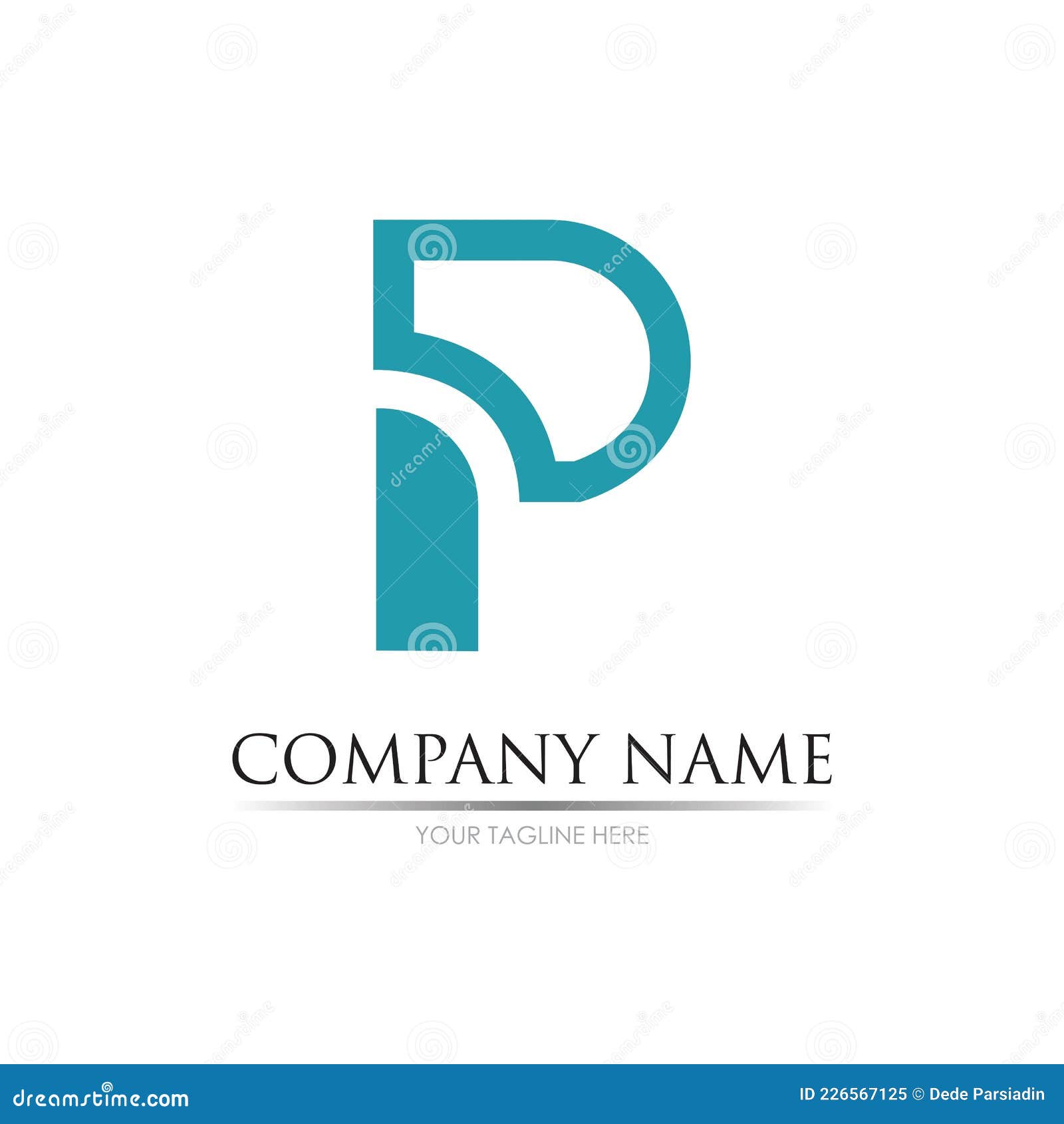 Letter P Business Corporate Abstract Unity Vector Logo Design Template ...