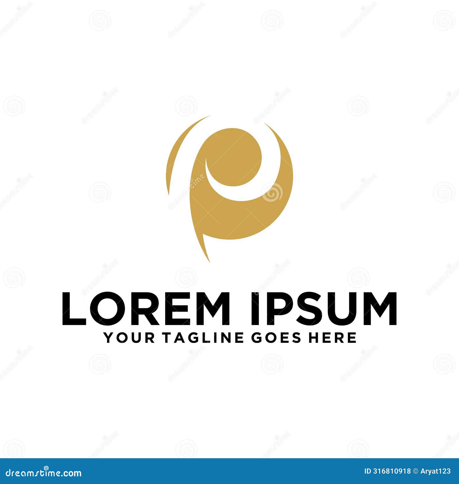 Letter P Circle logo idea stock illustration. Illustration of simple ...